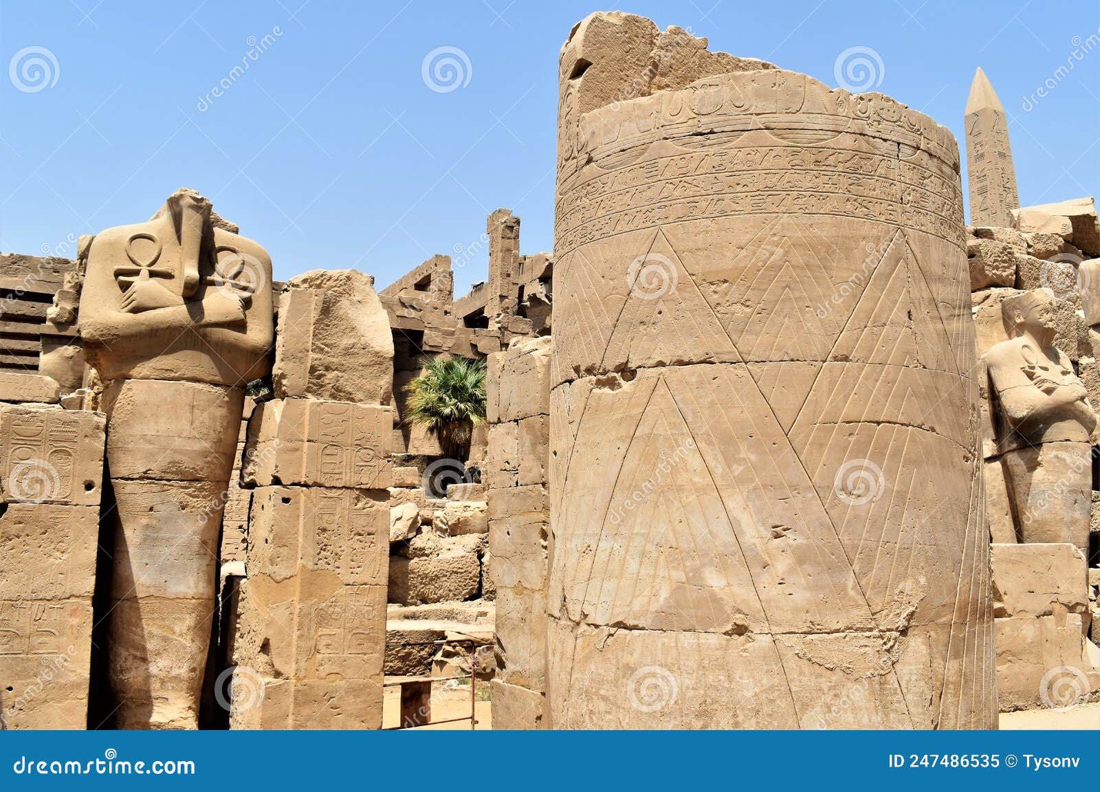 Scene from Egypt - Temples on the Nile River Stock Image - Image of ...
