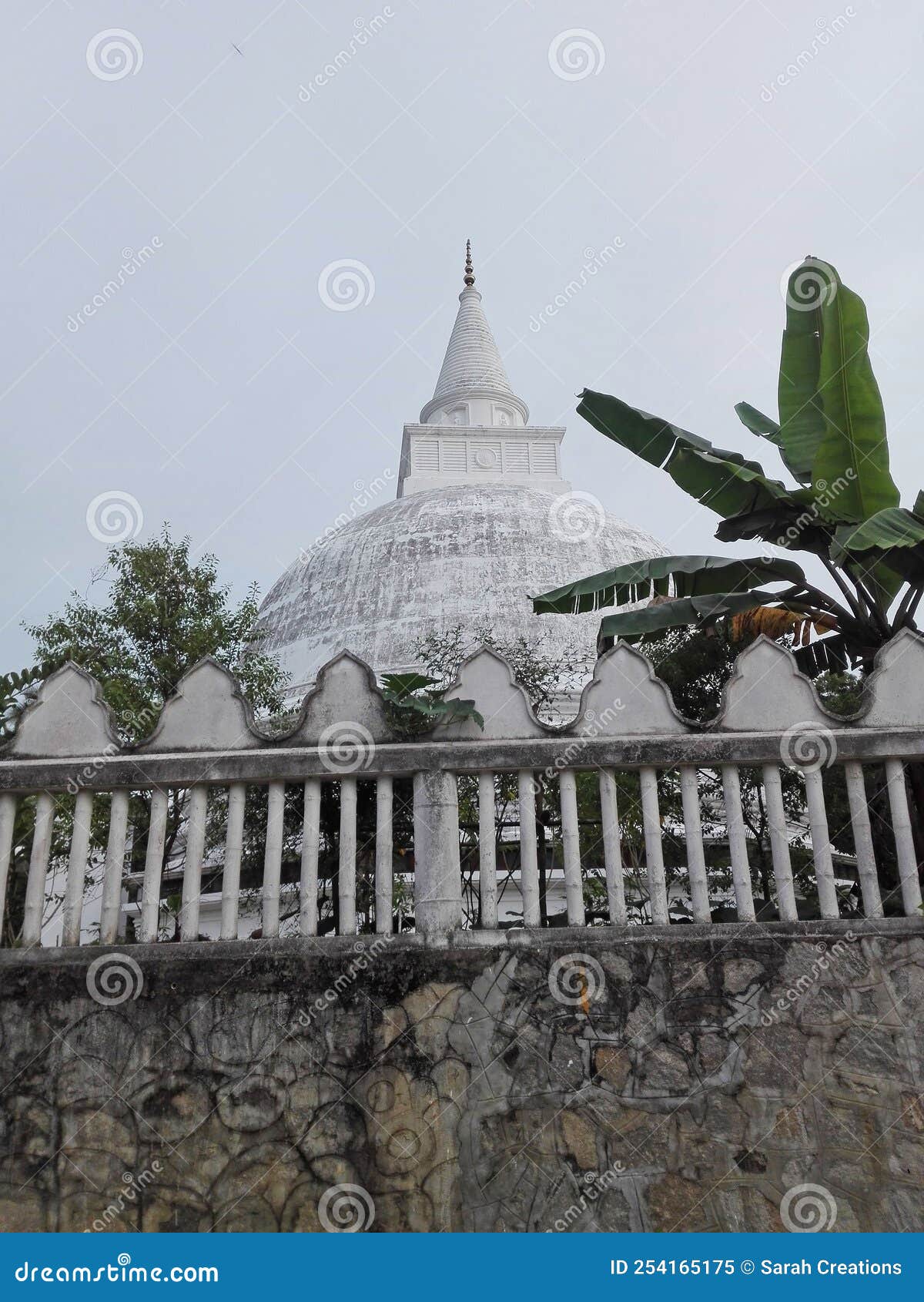 A Scene of an Evening Temple with Clear Clouds in a Rural Setting ...