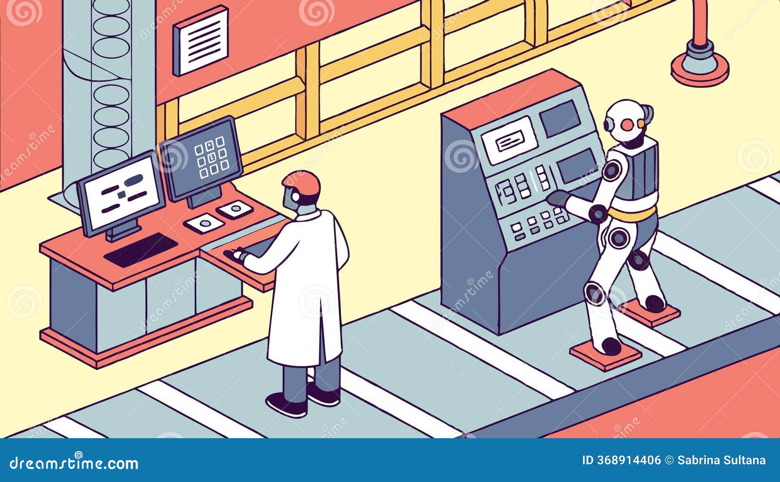 Automation Future Smart Technology, Robot, AI Digital Brain Control And ...