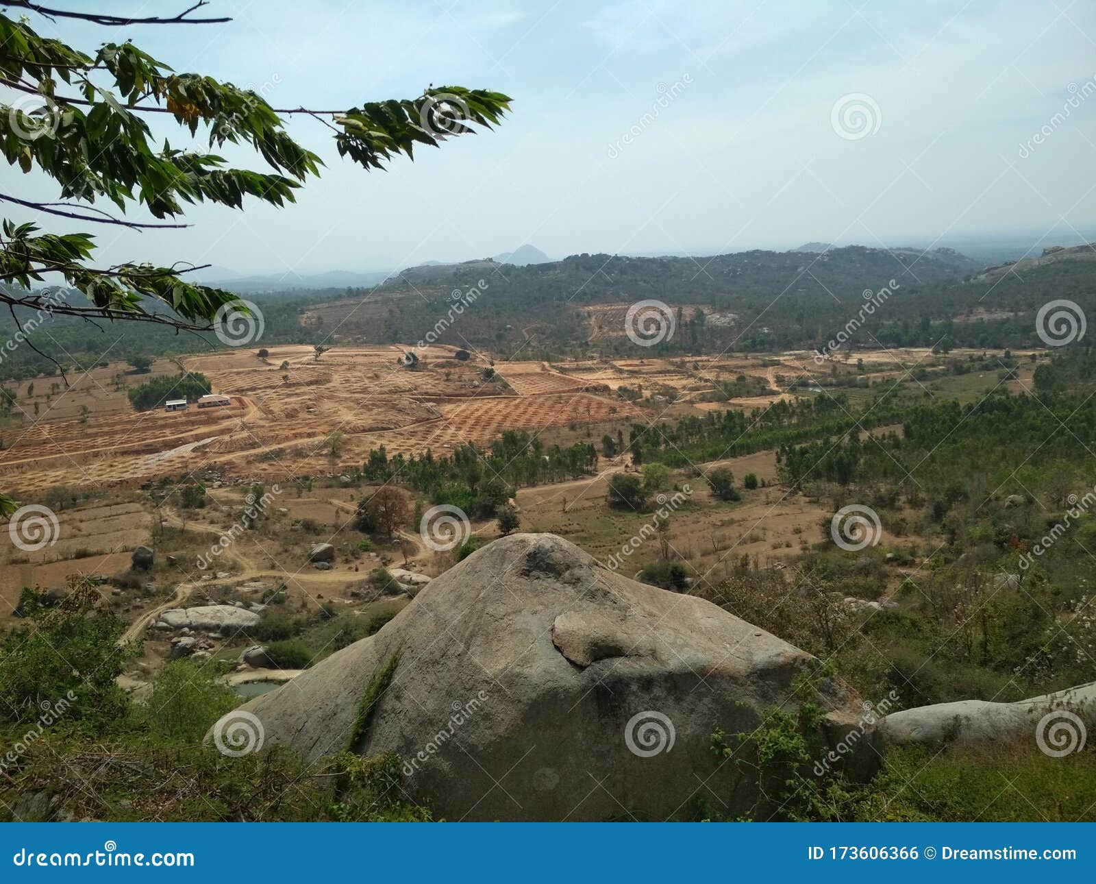 Scene from hill top stock photo. Image of view, mountain - 173606366