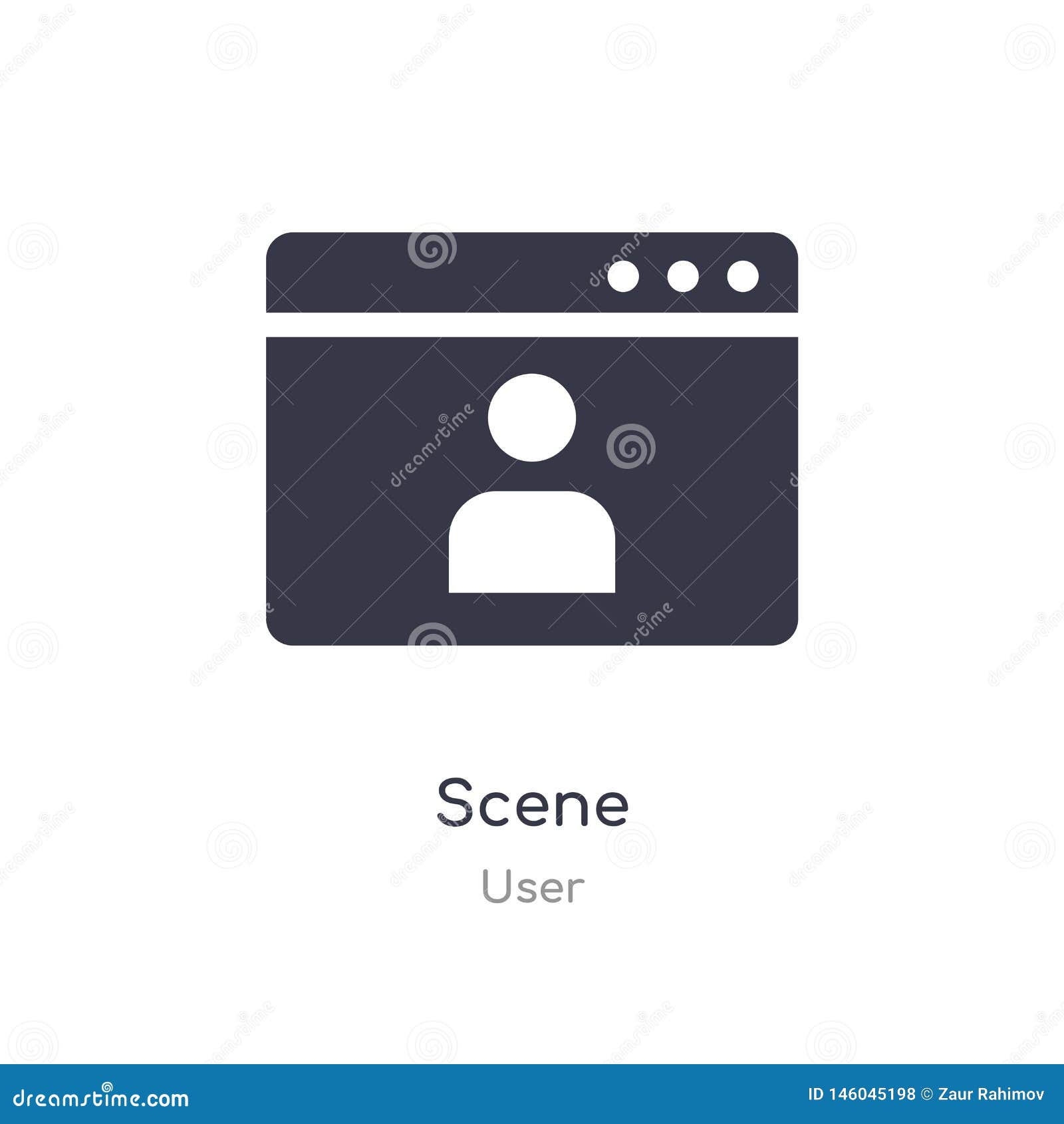 Scene Icon. Isolated Scene Icon Vector Illustration from User ...