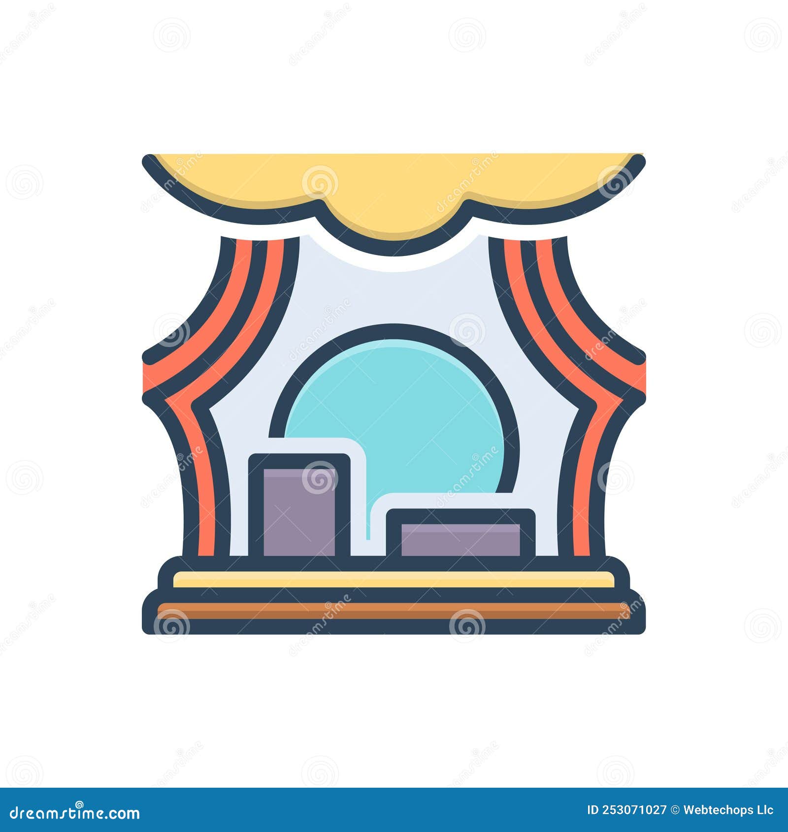 Color Illustration Icon for Scene, Visual and Phenomenal Stock Vector ...