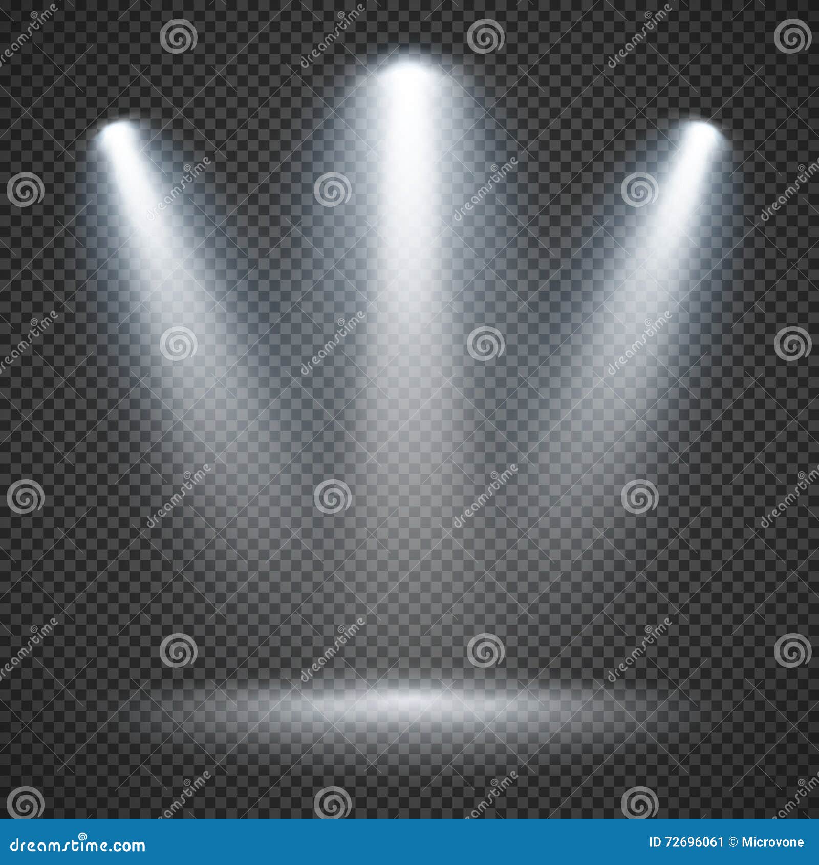 Scene Illumination with Bright Lighting of Spotlights Vector Stock ...