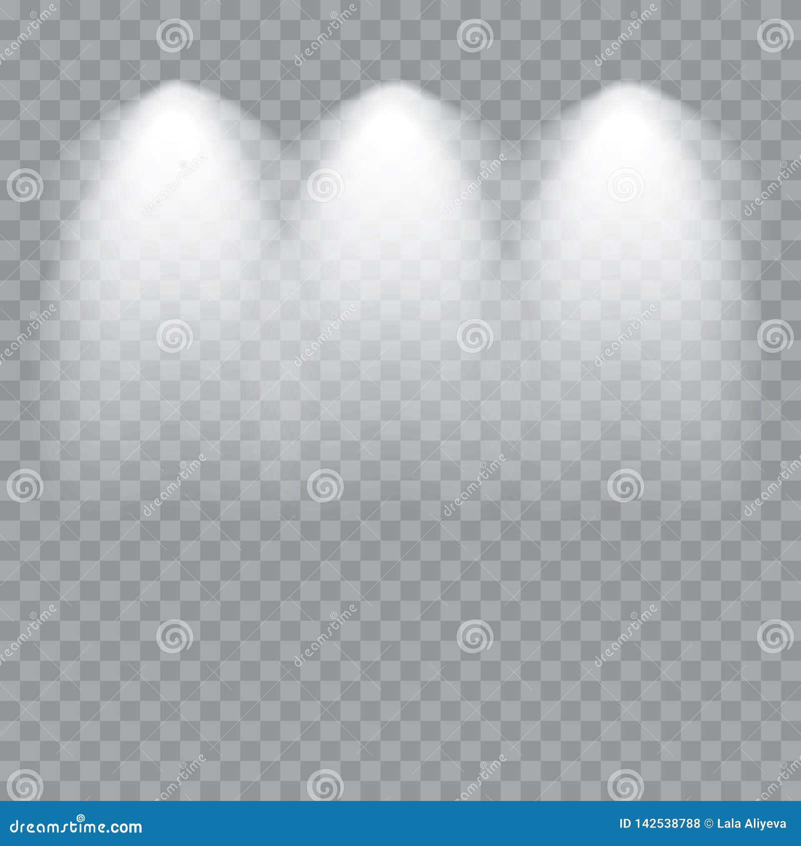 Scene Illumination. Cold Light Effect. Stage Illuminated Spotlight on ...