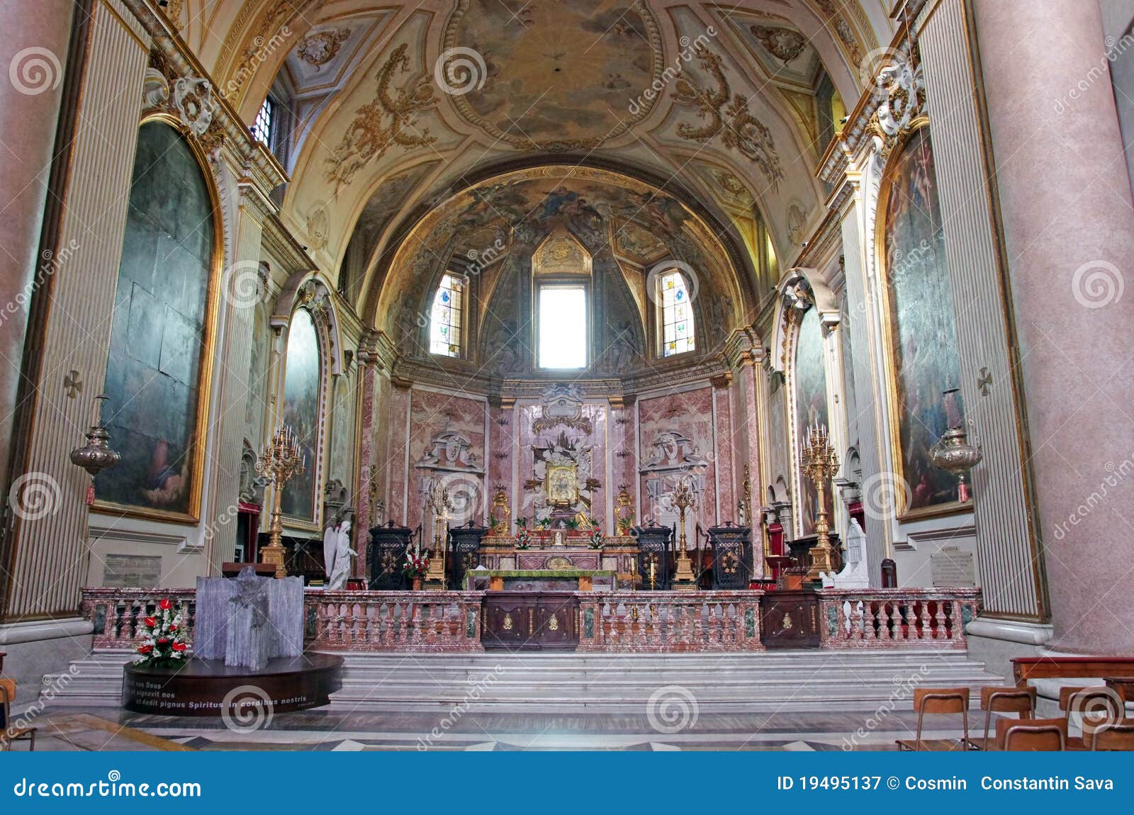 Scene inside church stock image. Image of city, arcade - 19495137