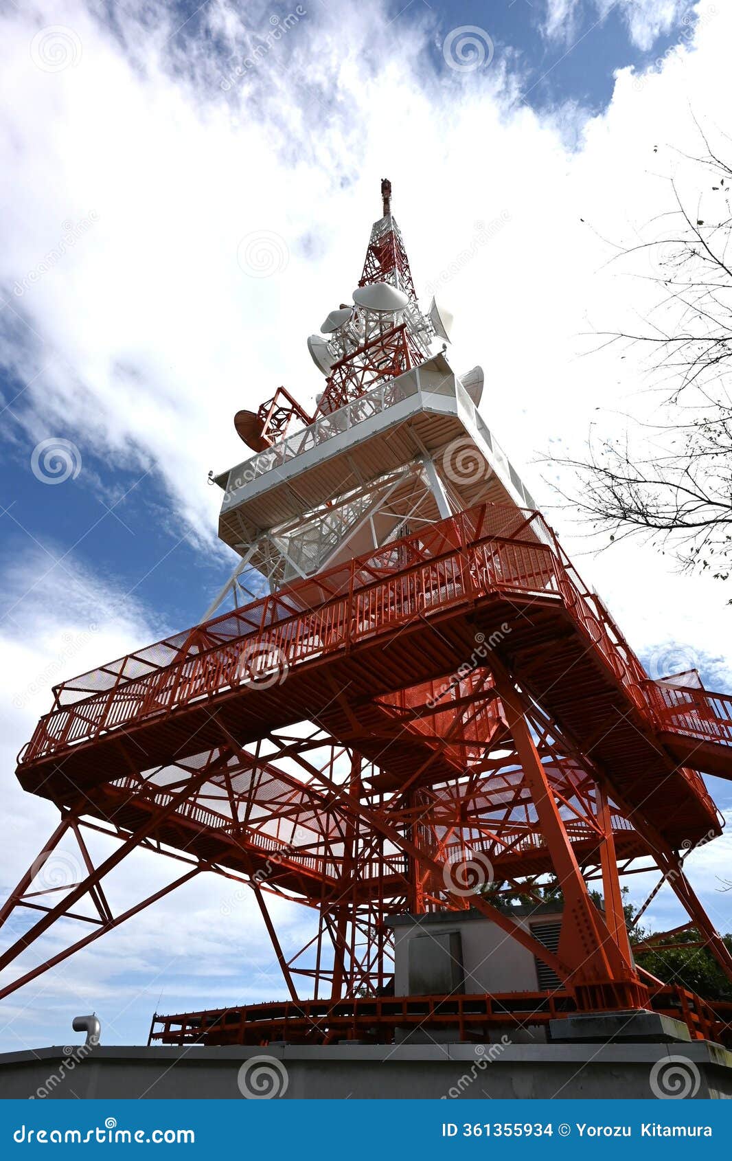 Scene of a Japanese Television Antenna. Stock Photo - Image of exterior ...