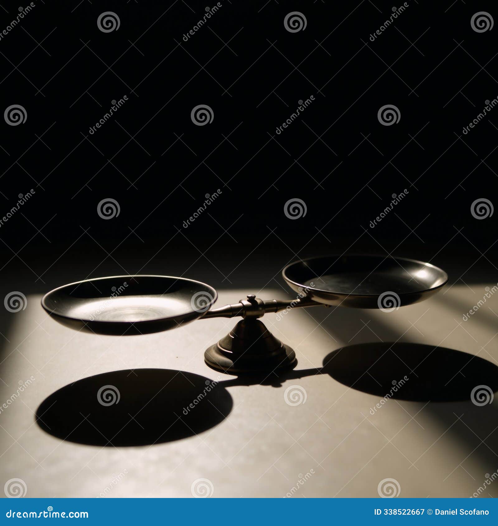 Scene of Justice Balanced Scales Tipping Emphasizing Delicacy Needed ...