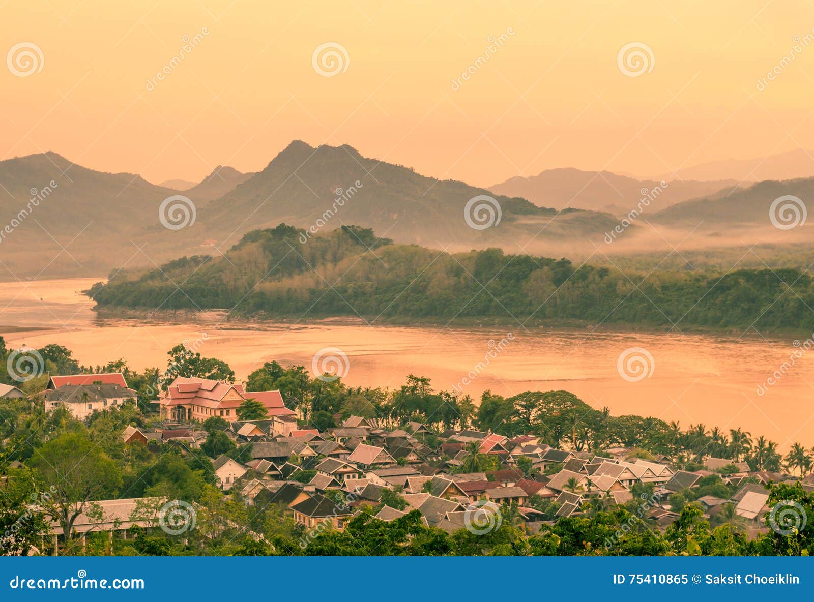 Scene of kan river stock image. Image of rustic, bank - 75410865