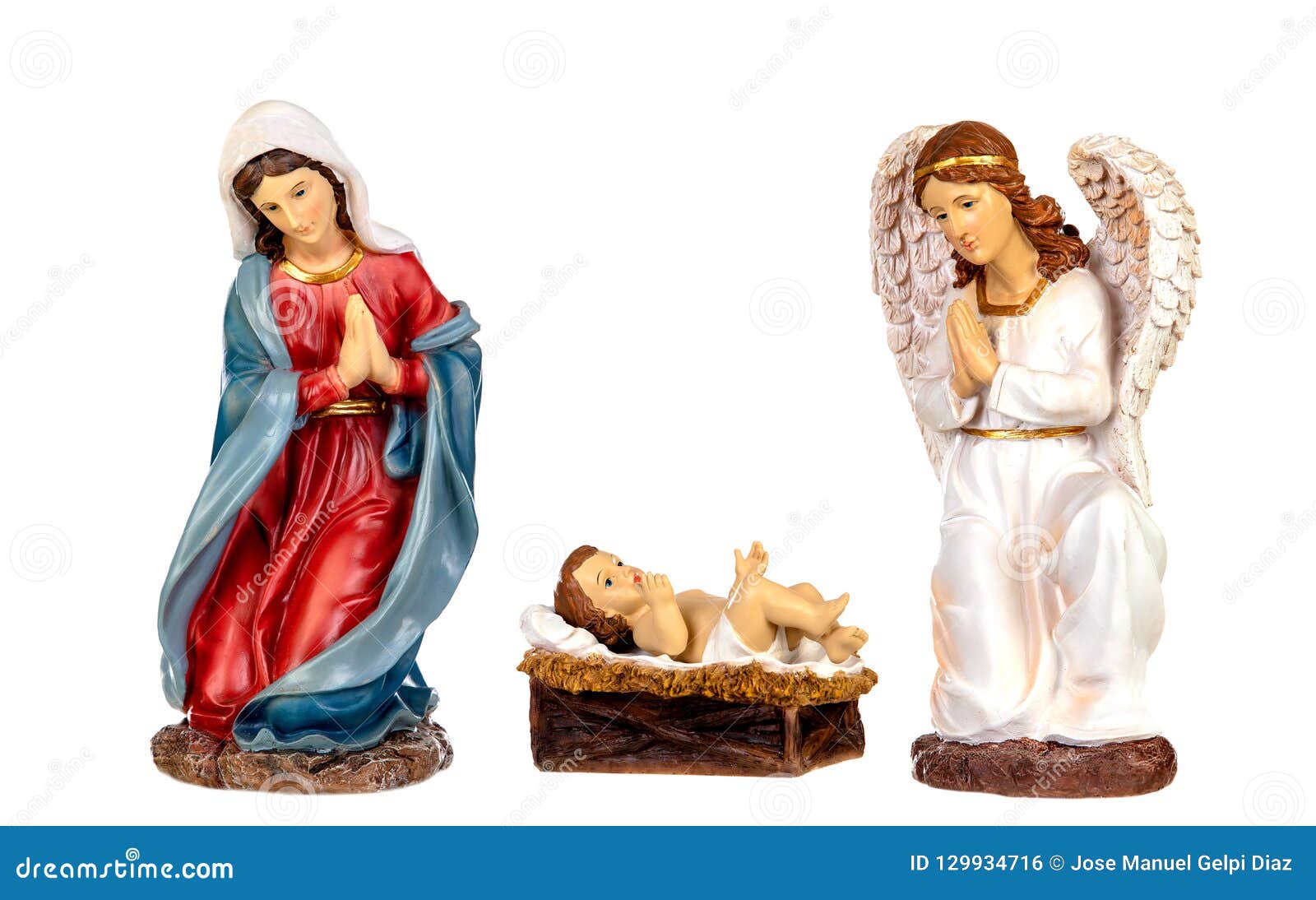 Scene of the nativity stock photo. Image of child, christianity - 129934716