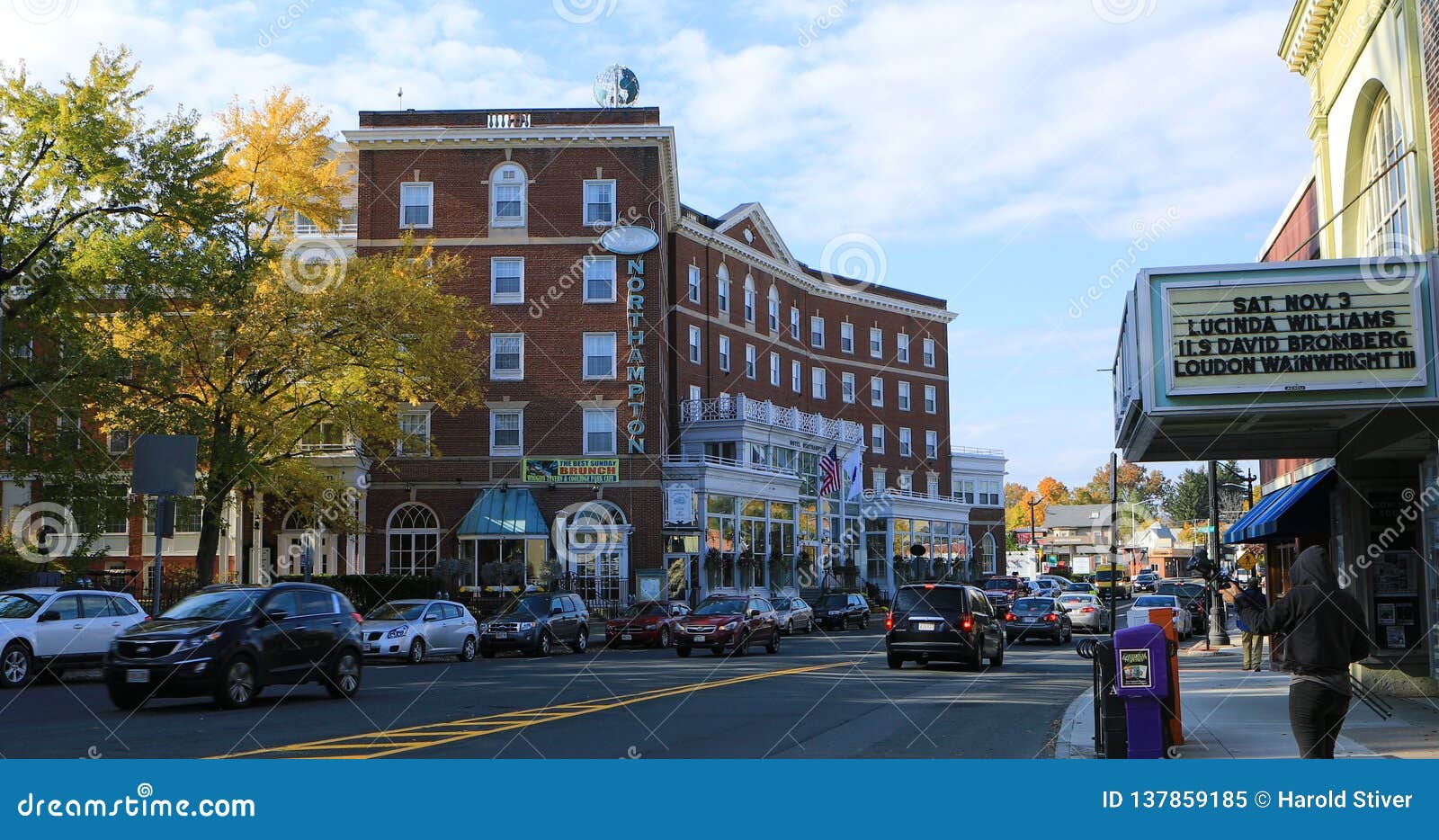 Scene of the Northampton Hotel in Northampton, Massachusetts Editorial ...