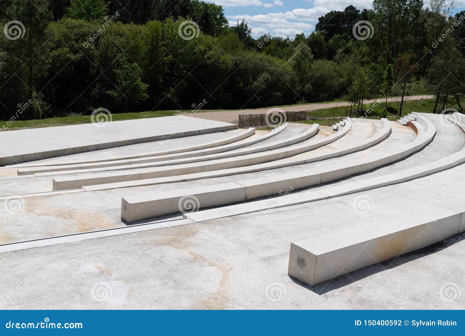 Scene of Park Amphitheater in Open Air Stock Photo - Image of ...