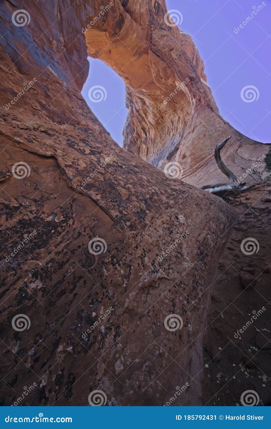 Scene of Partition Arch in Arches National Park, Utah Stock Image ...