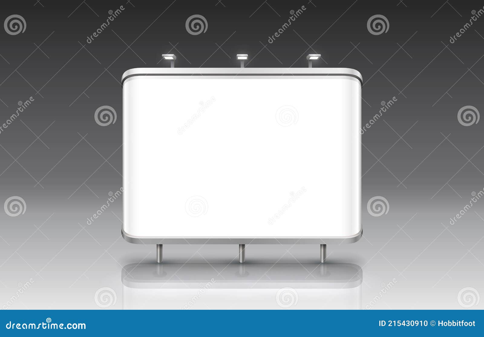 Scene Presentations Board, Table White Display. Vector Stock Vector ...
