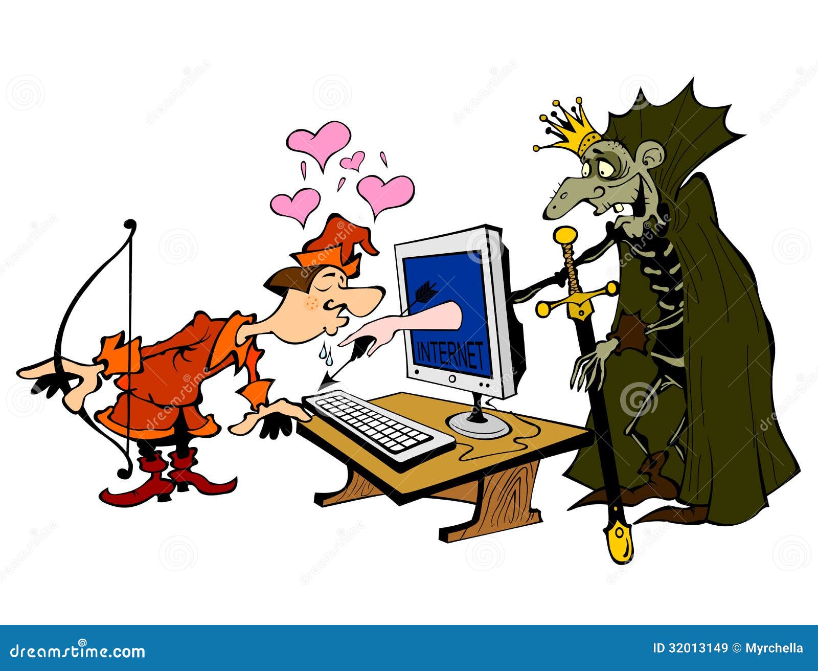 Scene with Prince and a Monster Stock Vector - Illustration of chat ...