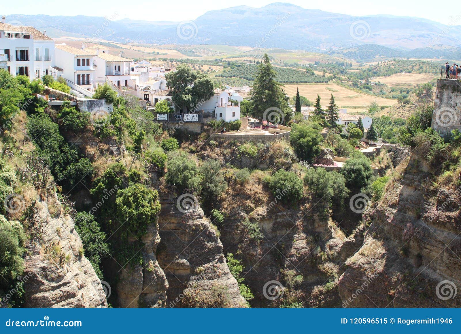 Scene of Ronda, Spain stock image. Image of formaton - 120596515