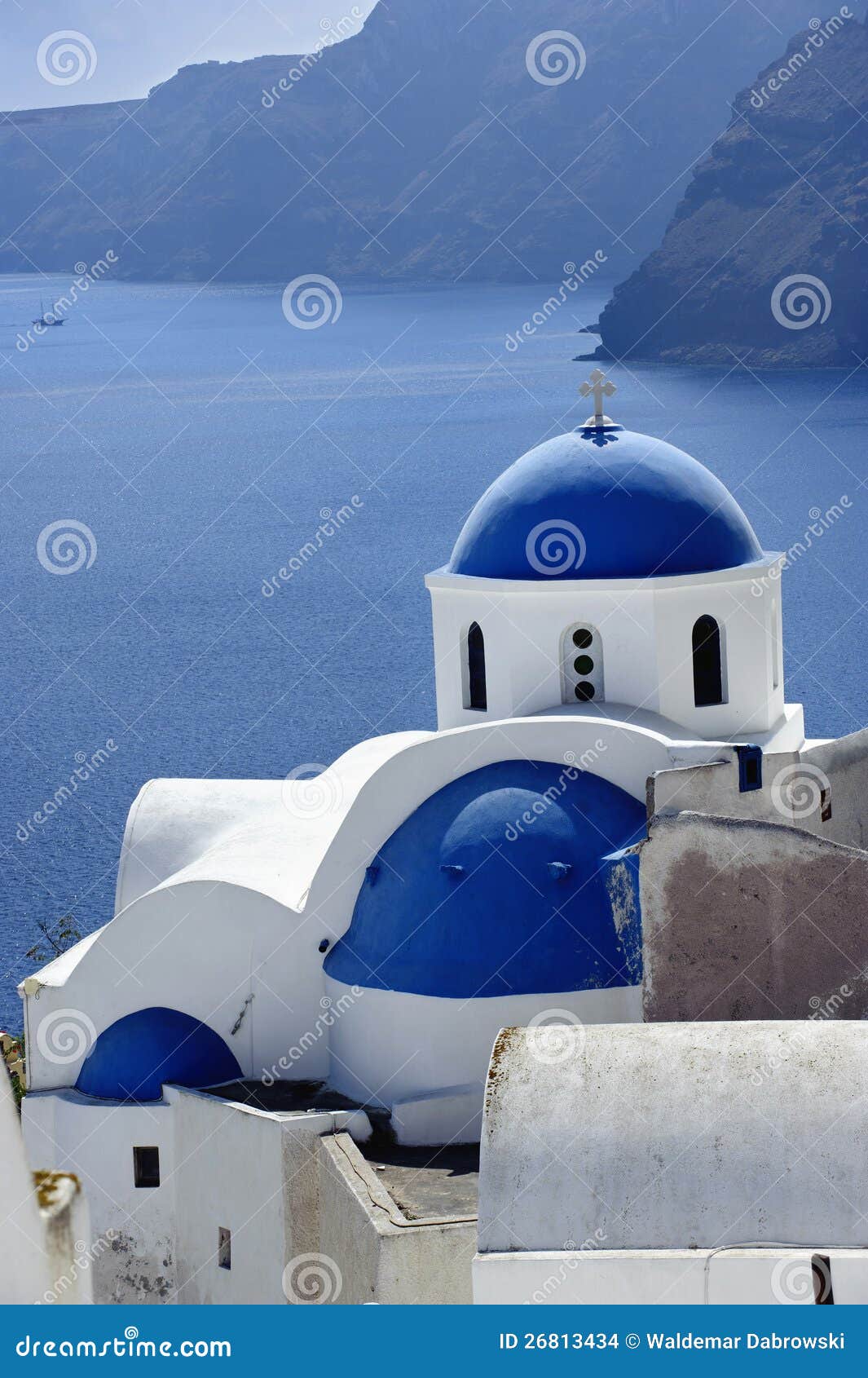 Scene in Santorini Island, Greece Stock Photo - Image of island ...