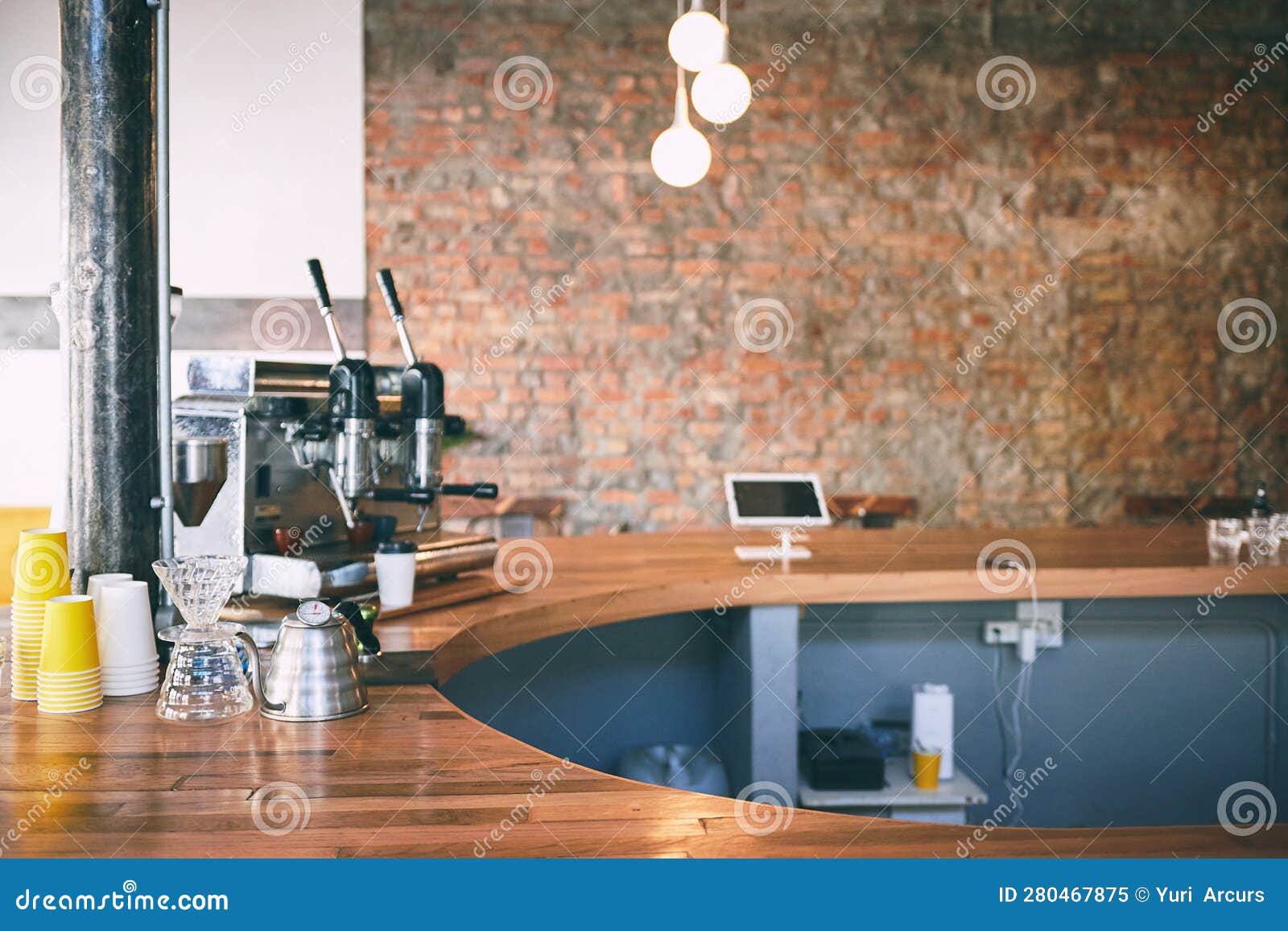 The Scene is Set for Small Business Success. a Coffee Maker on a ...