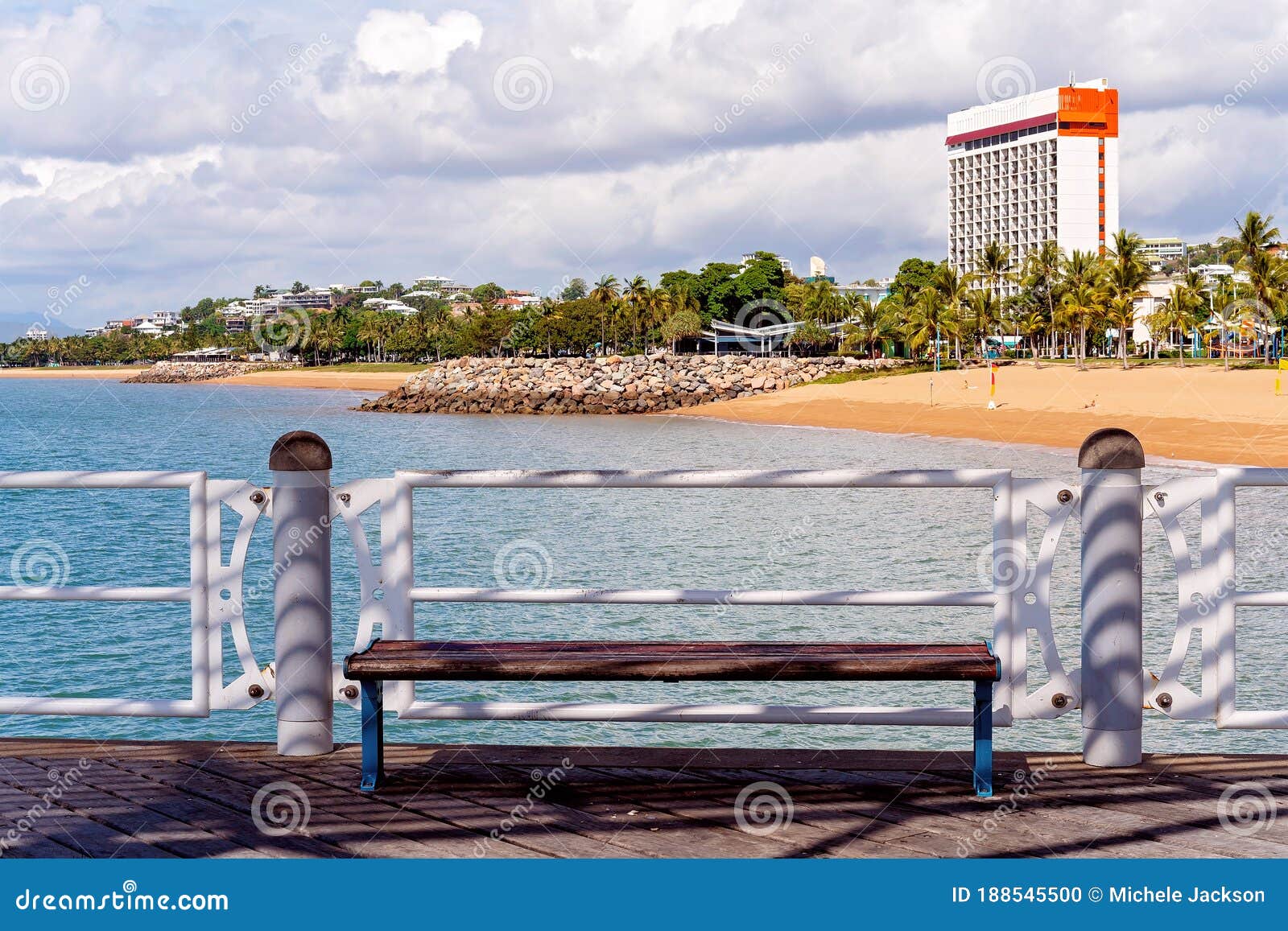 The Scene from a Shady Deck of a Jetty Stock Photo - Image of holiday ...