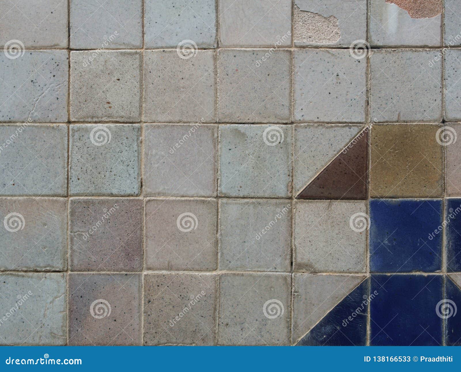 The Beautiful Old Tile Wall Texture Stock Image - Image of texture ...