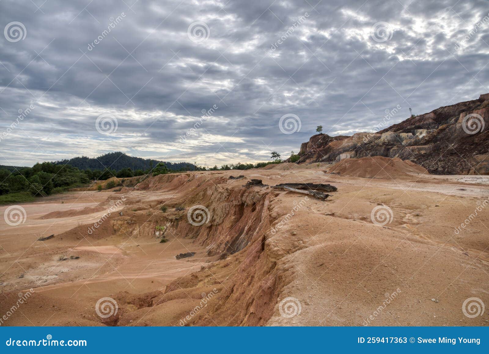 Scene of the Soil Erosion Landscape. Stock Image - Image of wilderness ...