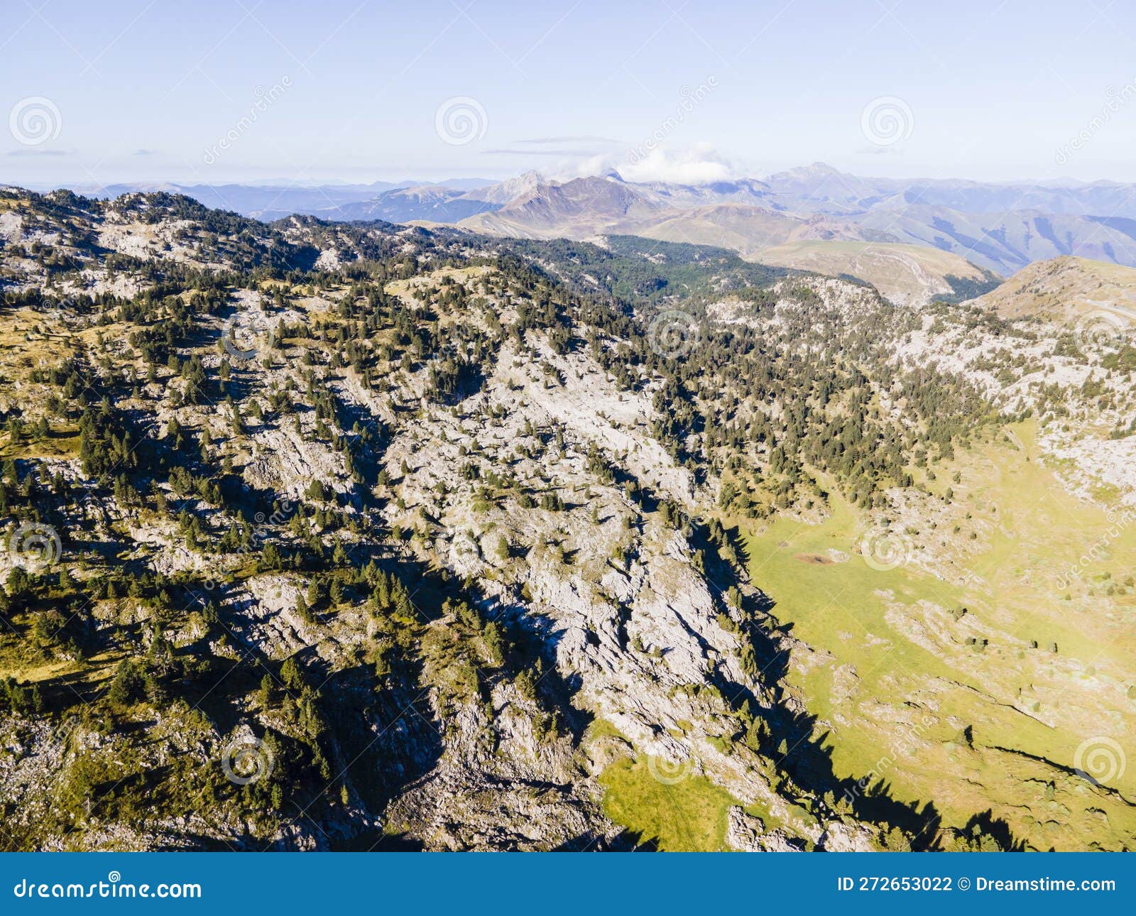 Scene of the Summer Landscape in Navarra, Pyrenees, Spain Stock Photo ...