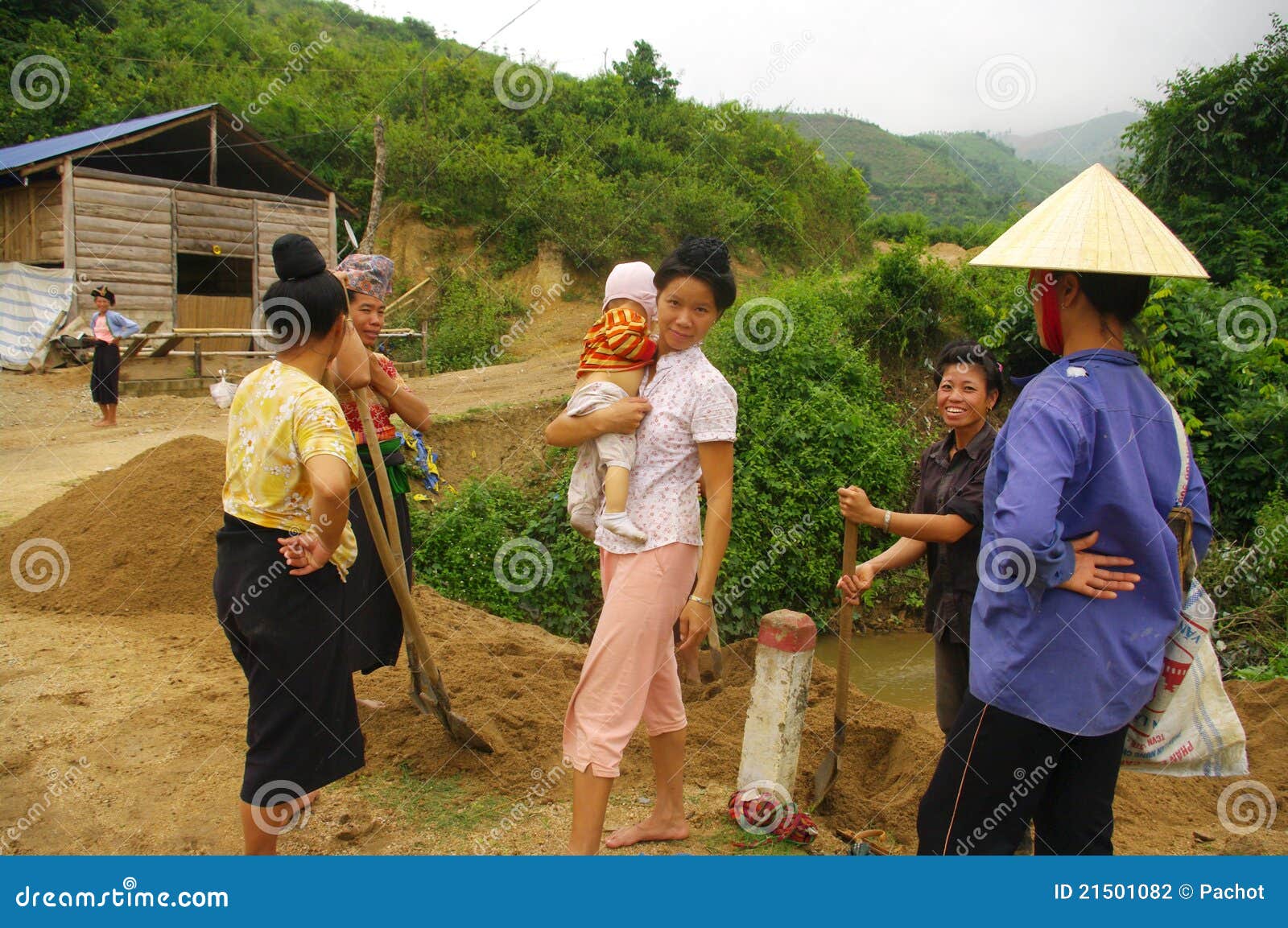 Scene in the Thai Countryside Editorial Photography - Image of sand ...
