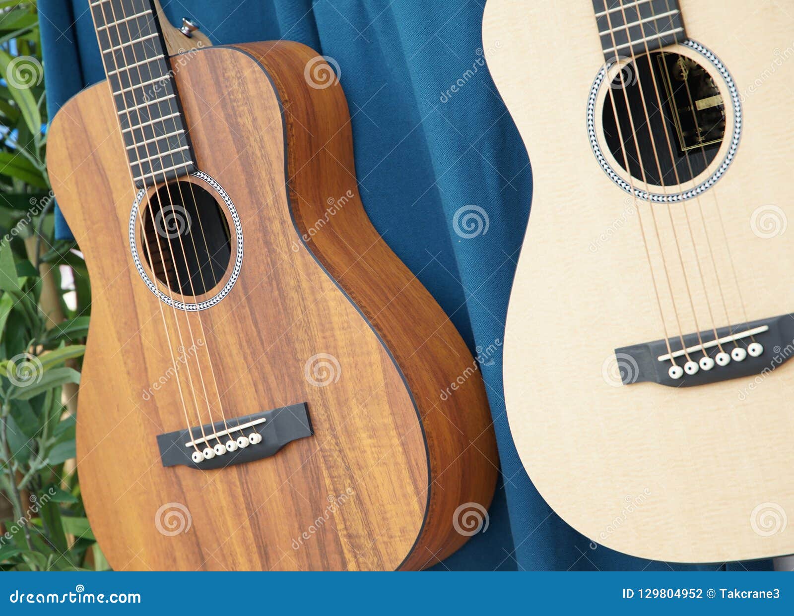 Scene of two guitars stock photo. Image of equipment - 129804952