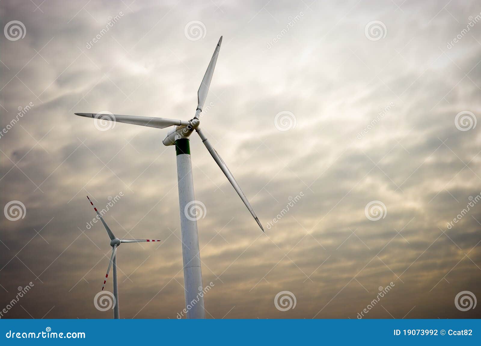 Scene with two windmills stock photo. Image of grass - 19073992