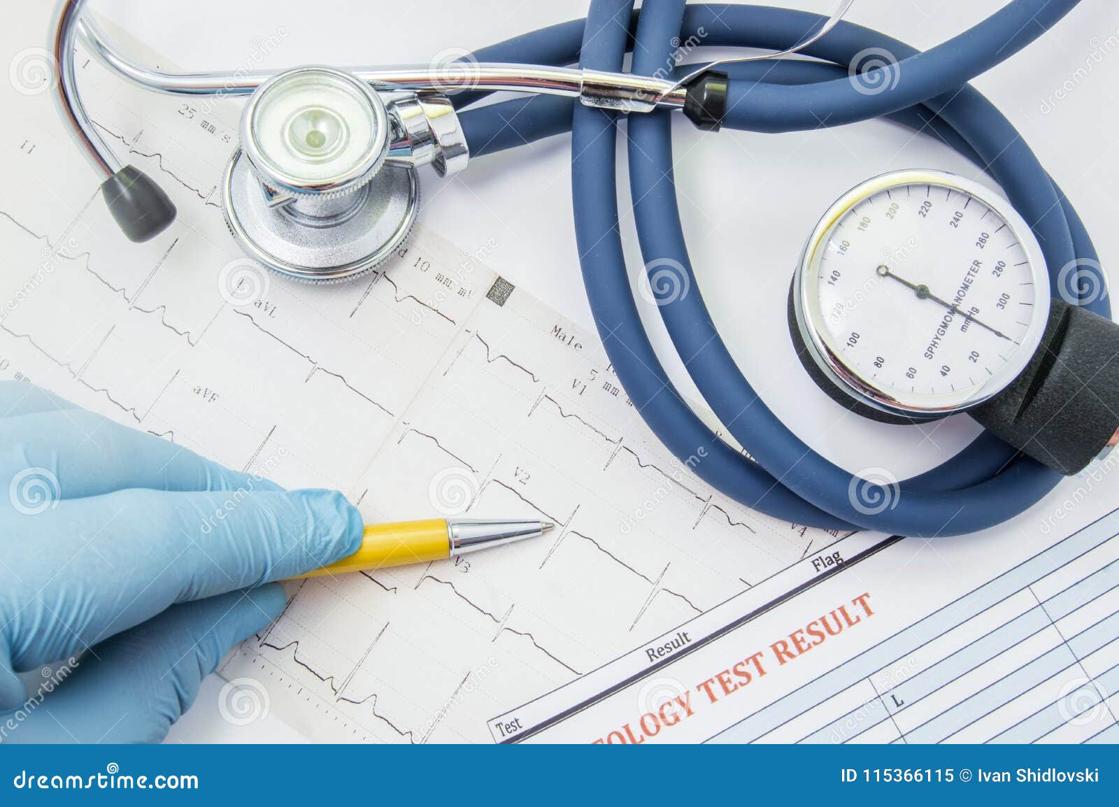The Scene with the Work of Cardiologist or General Practitioner. the ...