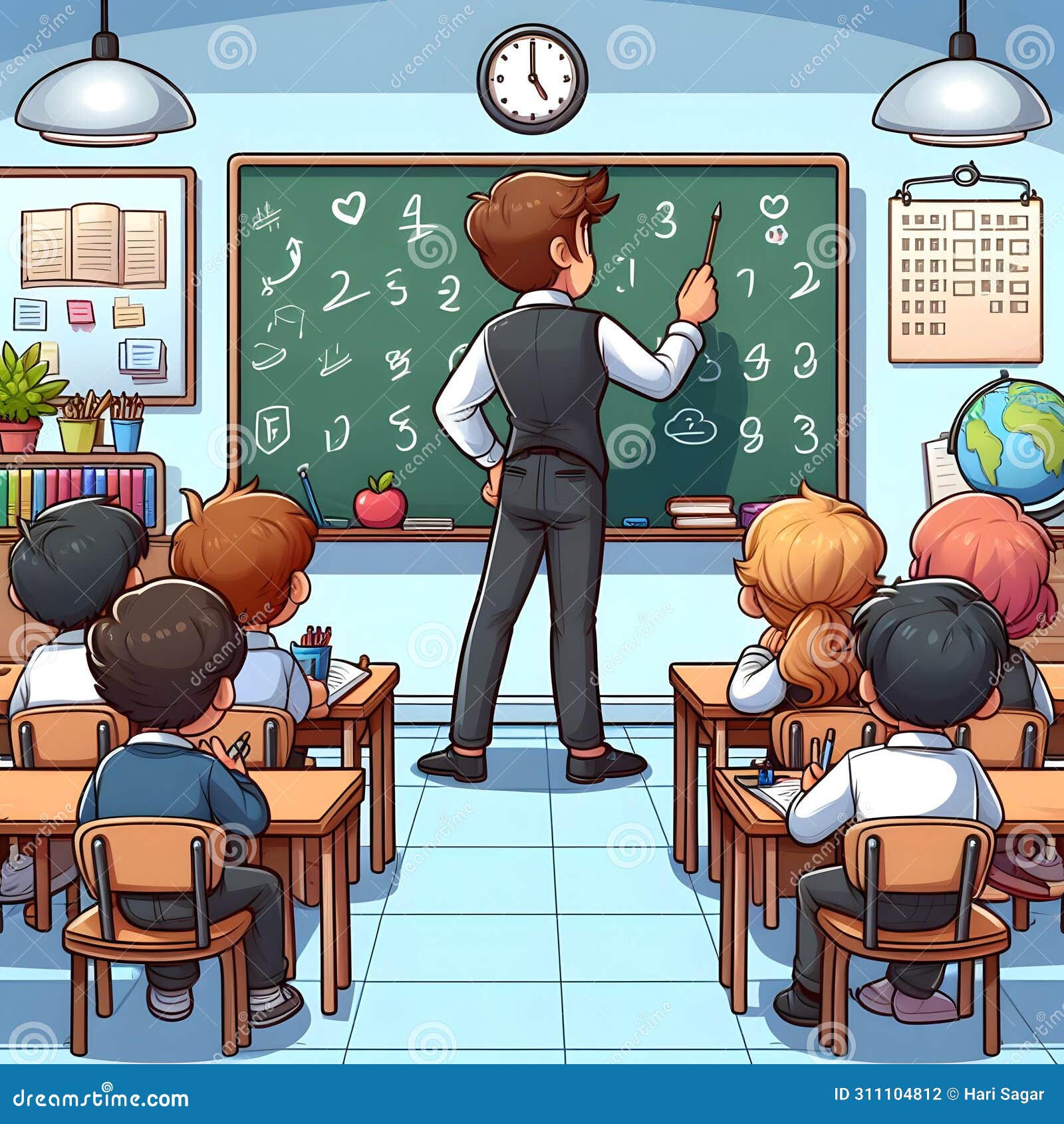 A Scenerio of an Ongoing Class Stock Photo - Image of discipline ...