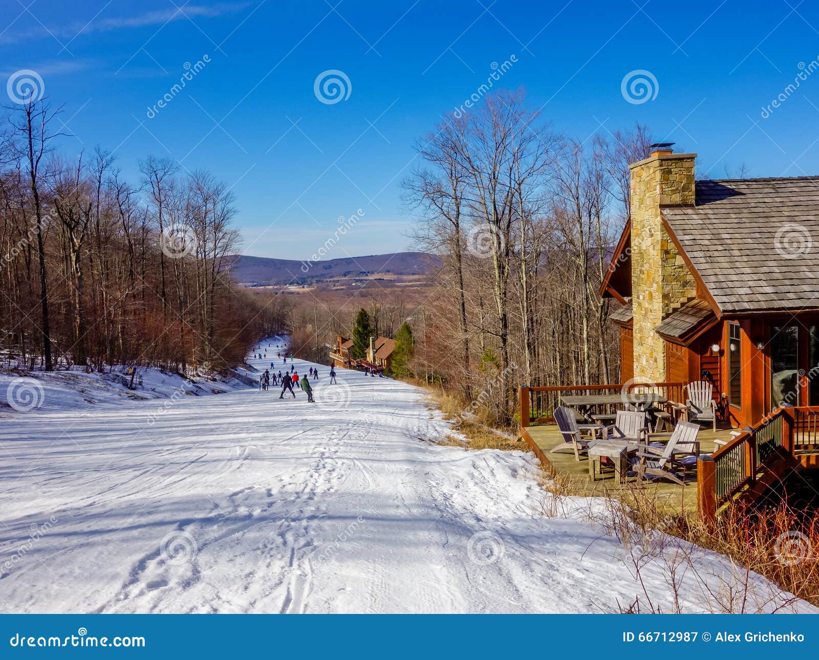 Scenery Around Timberline Ski Resort West Virginia Stock Image - Image ...