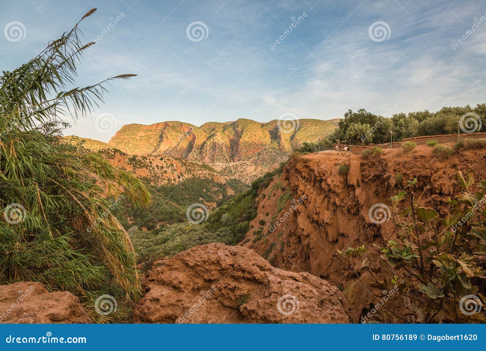 Scenery Around Waterfalls Ozoud in Morocco Stock Image - Image of ...