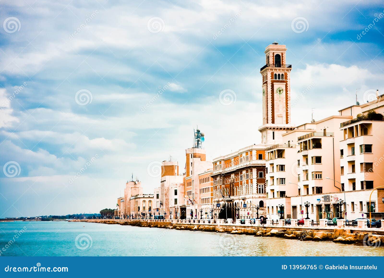 Scenery in Bari stock image. Image of city, europe, coast - 13956765