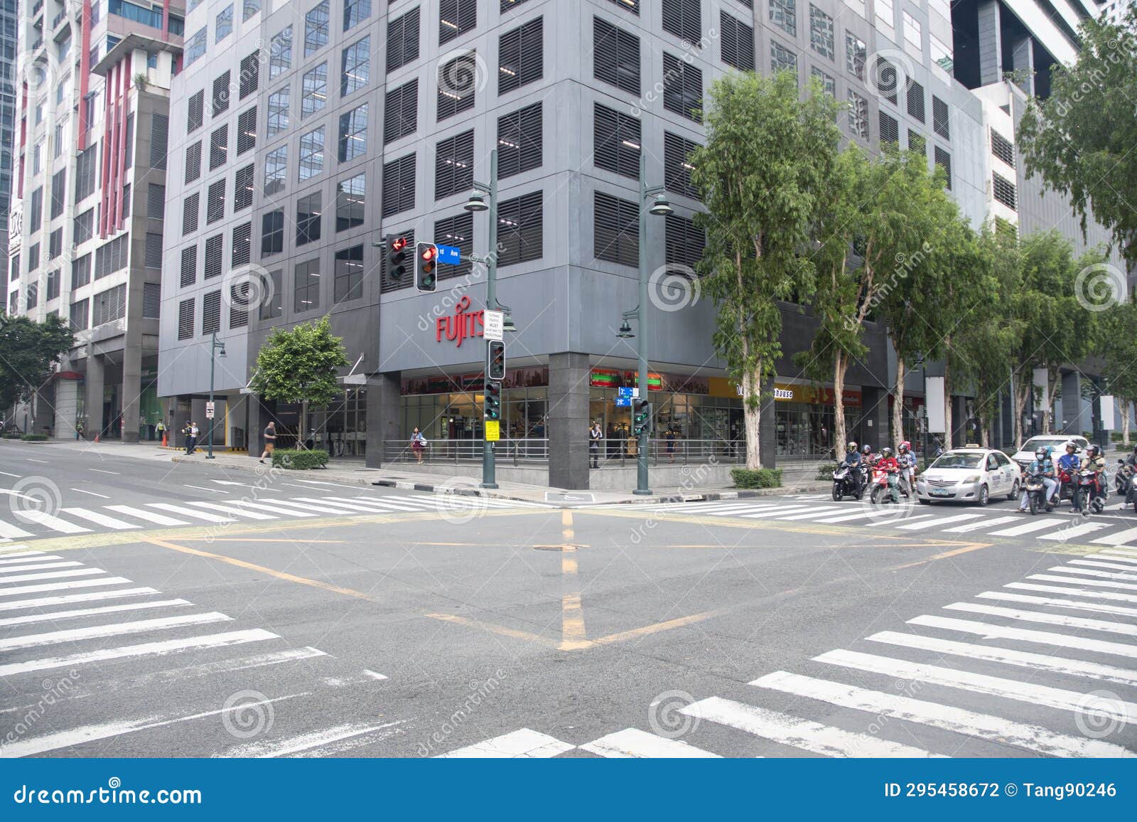 Scenery of Bonifacio Global City, BGC in Manila Editorial Photography ...