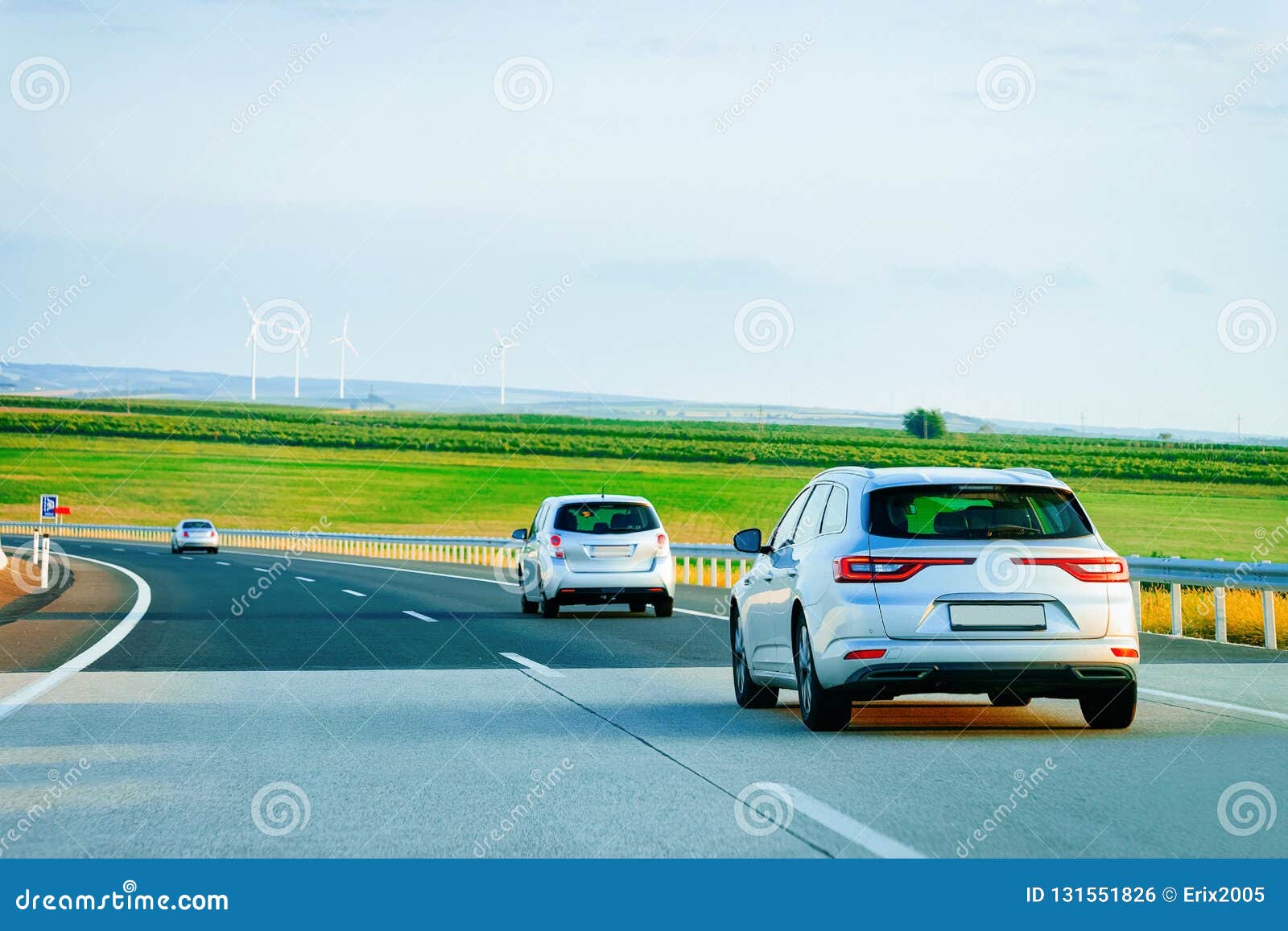 Scenery with Car on the Highway Road Slovenia Stock Photo - Image of ...