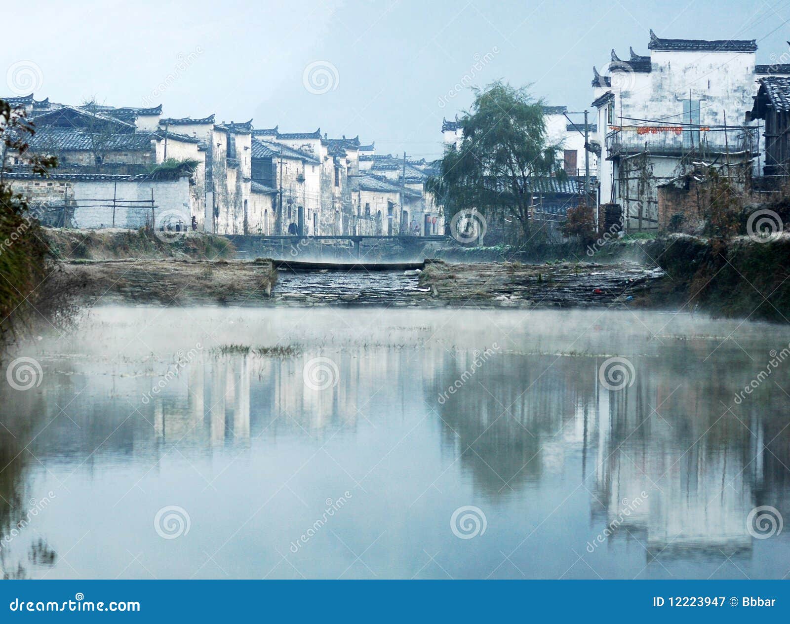 Scenery of Chinese Countryside Stock Image - Image of wall, scenery ...