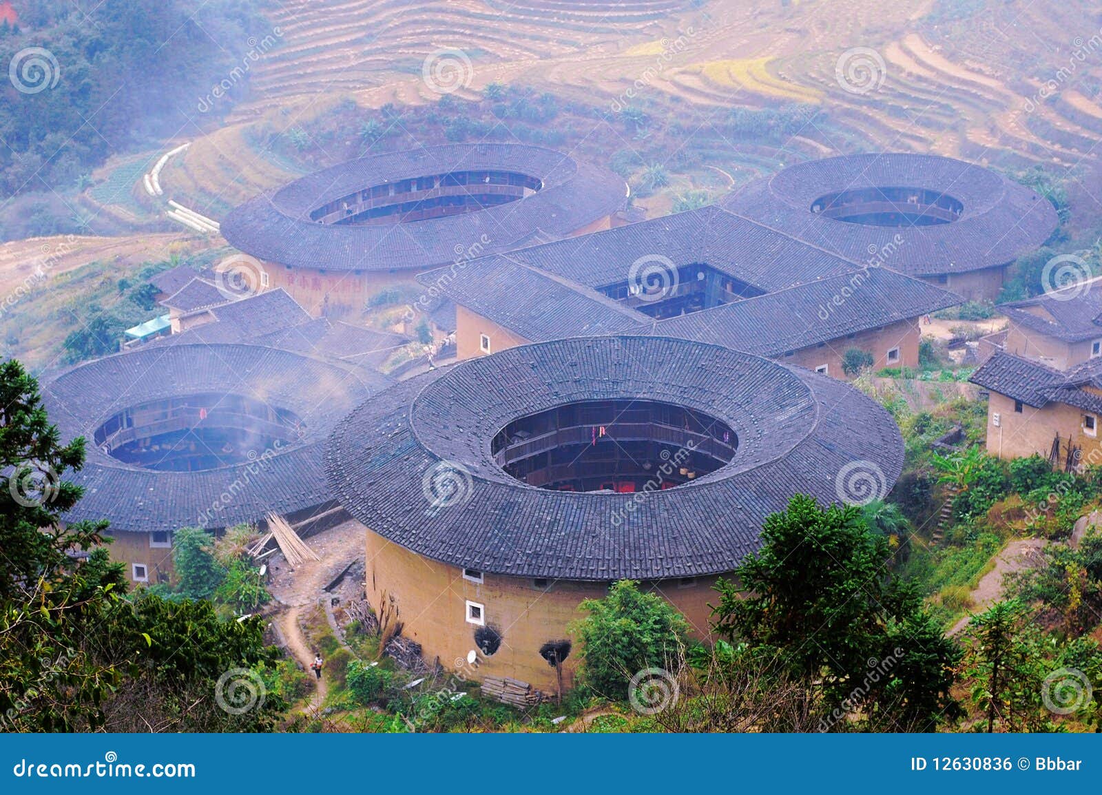 Scenery of Chinese Countryside Stock Photo - Image of traditional ...