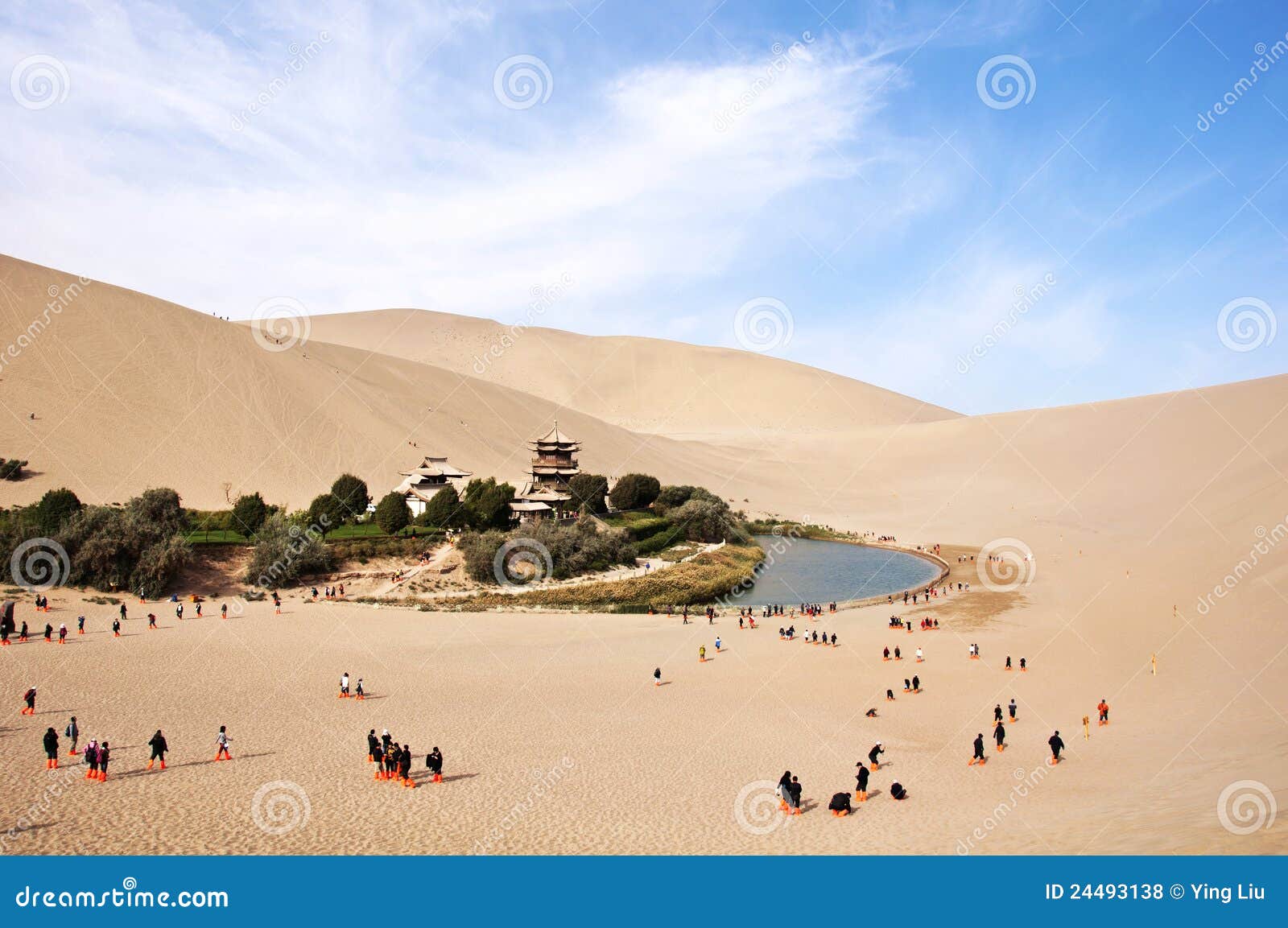 Scenery in Crescent Moon Spring Editorial Stock Photo - Image of ...