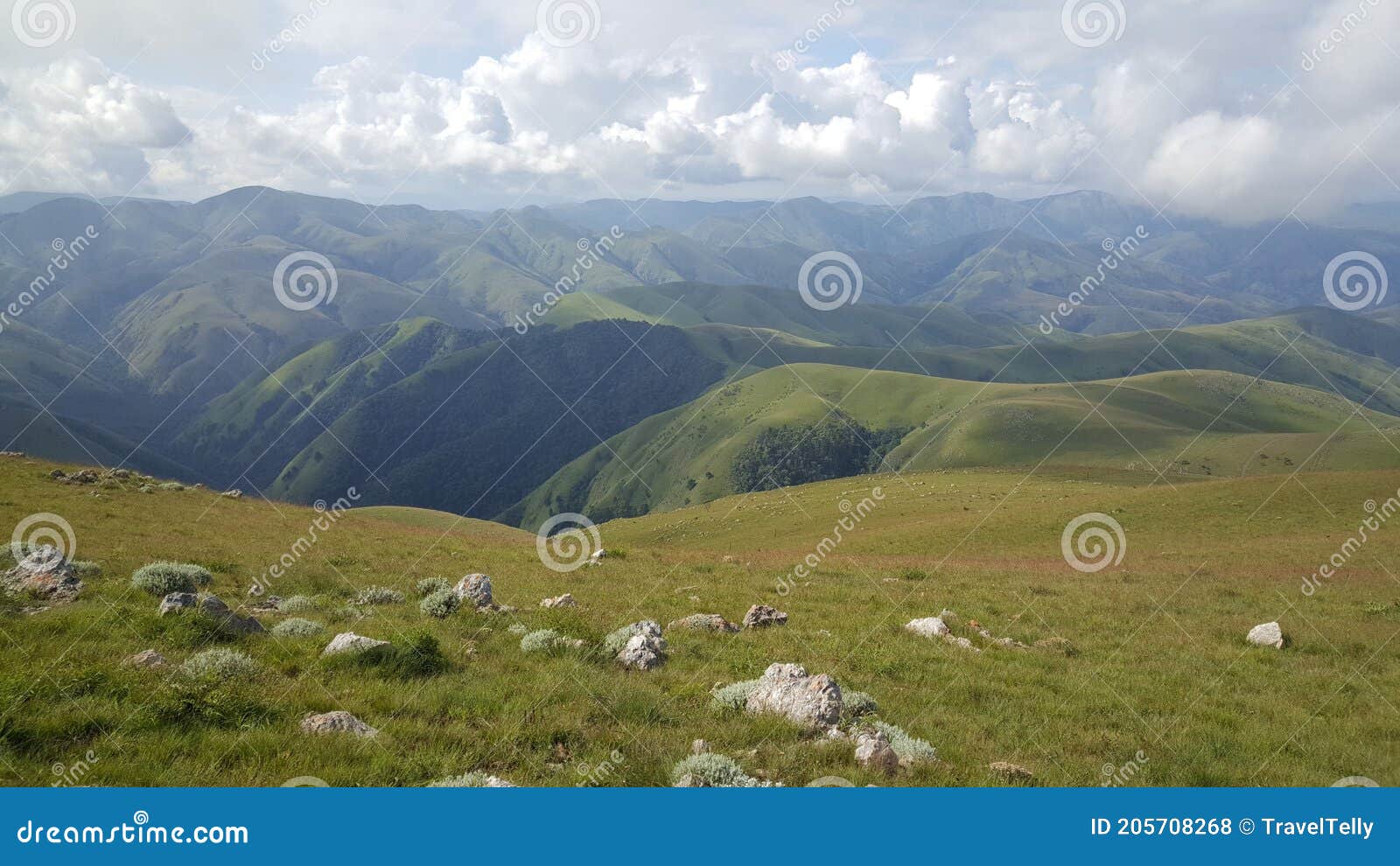Scenery from Emlembe the Highest Mountain Stock Photo - Image of range ...