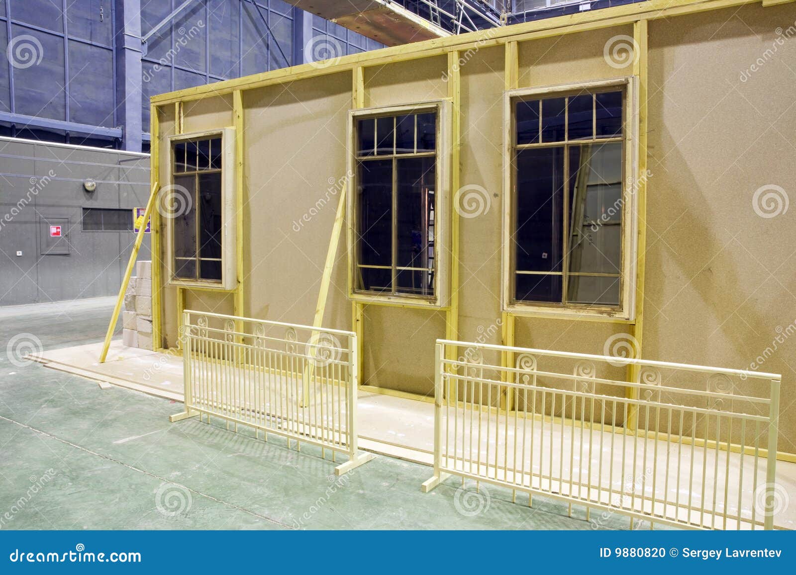 Scenery on a film studio stock photo. Image of movie, uncompleted - 9880820