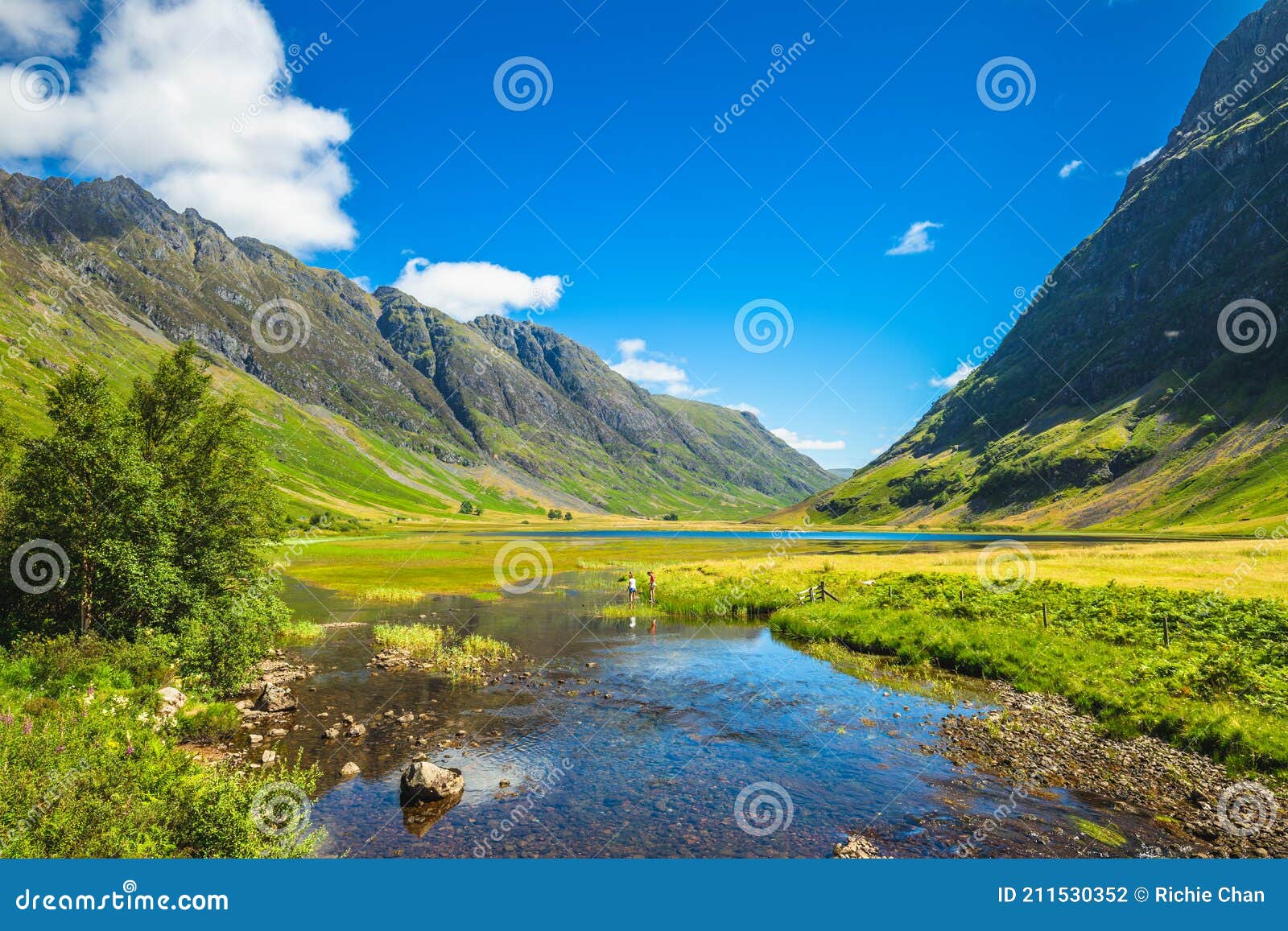Scenery of Glencoe at Highland in Scotland, Uk Stock Photo - Image of ...