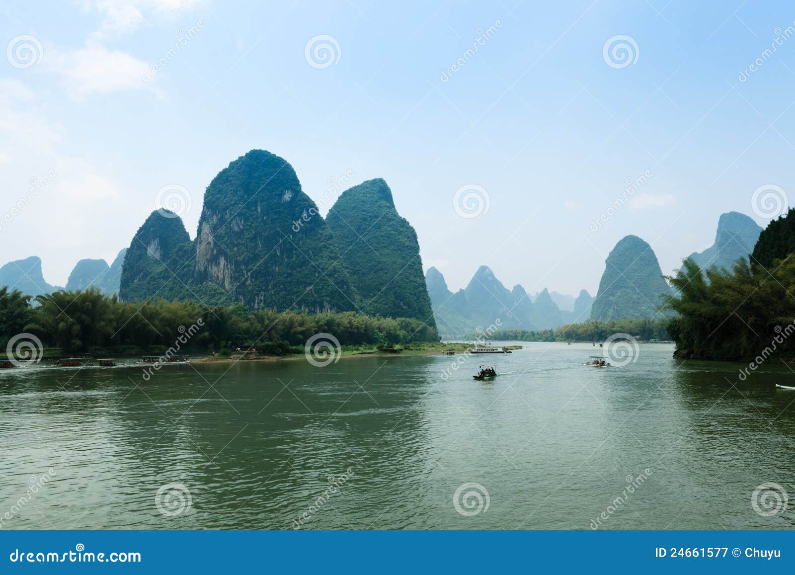 The Scenery of Guilin, China Stock Image - Image of karst, reflection ...
