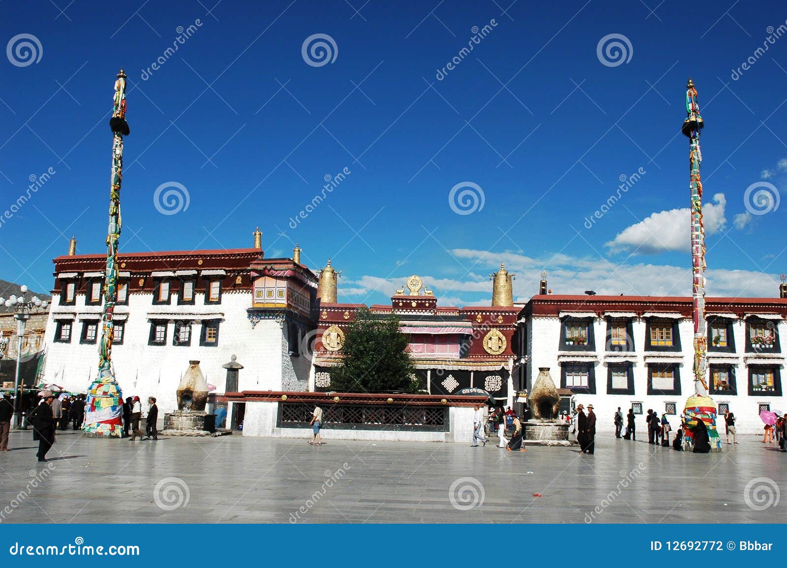 Scenery of the Most Famous Lamasery in Lhasa Stock Photo - Image of ...