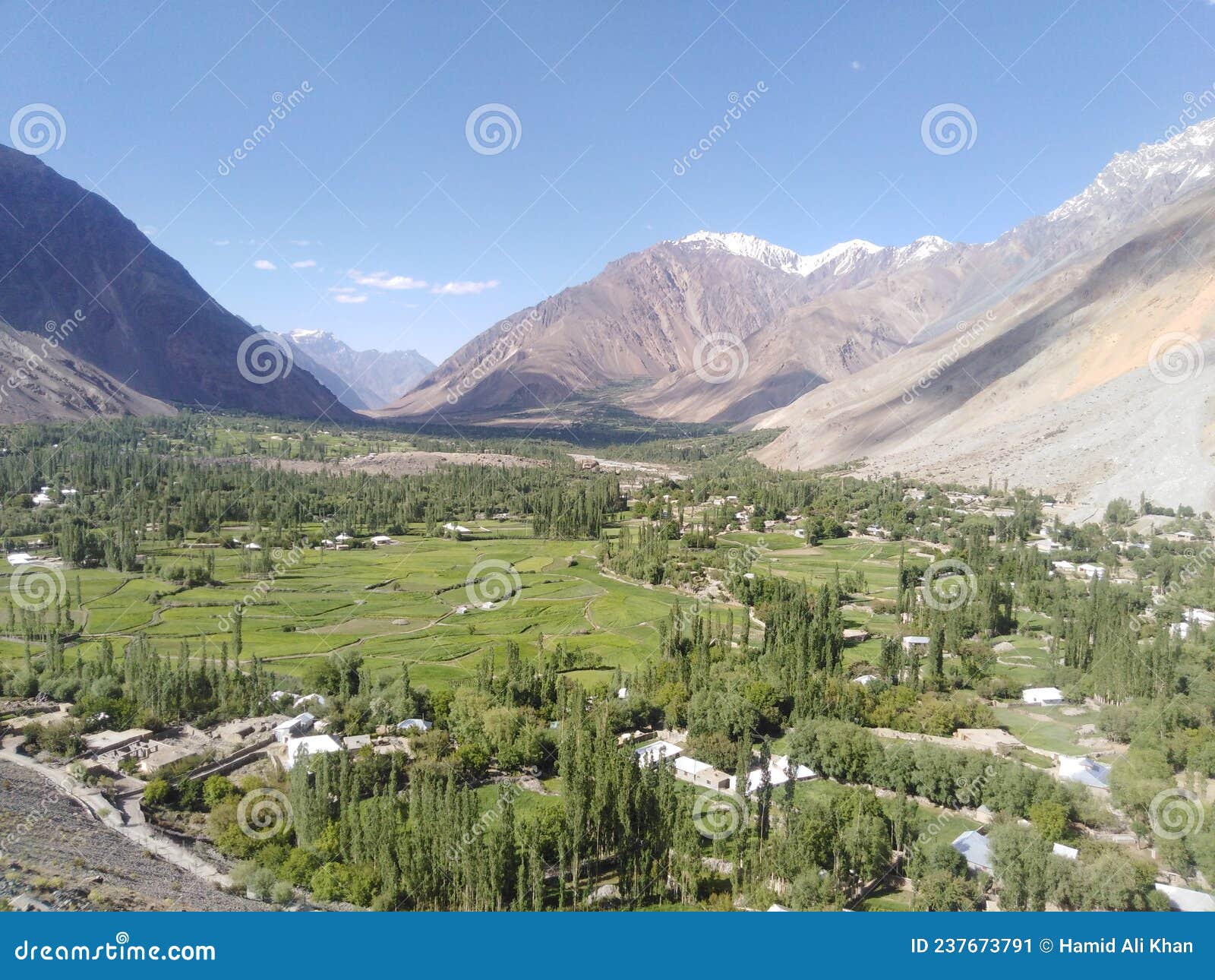 Scenery of Mountain Valley Overview Beautiful Scene Stock Image - Image ...