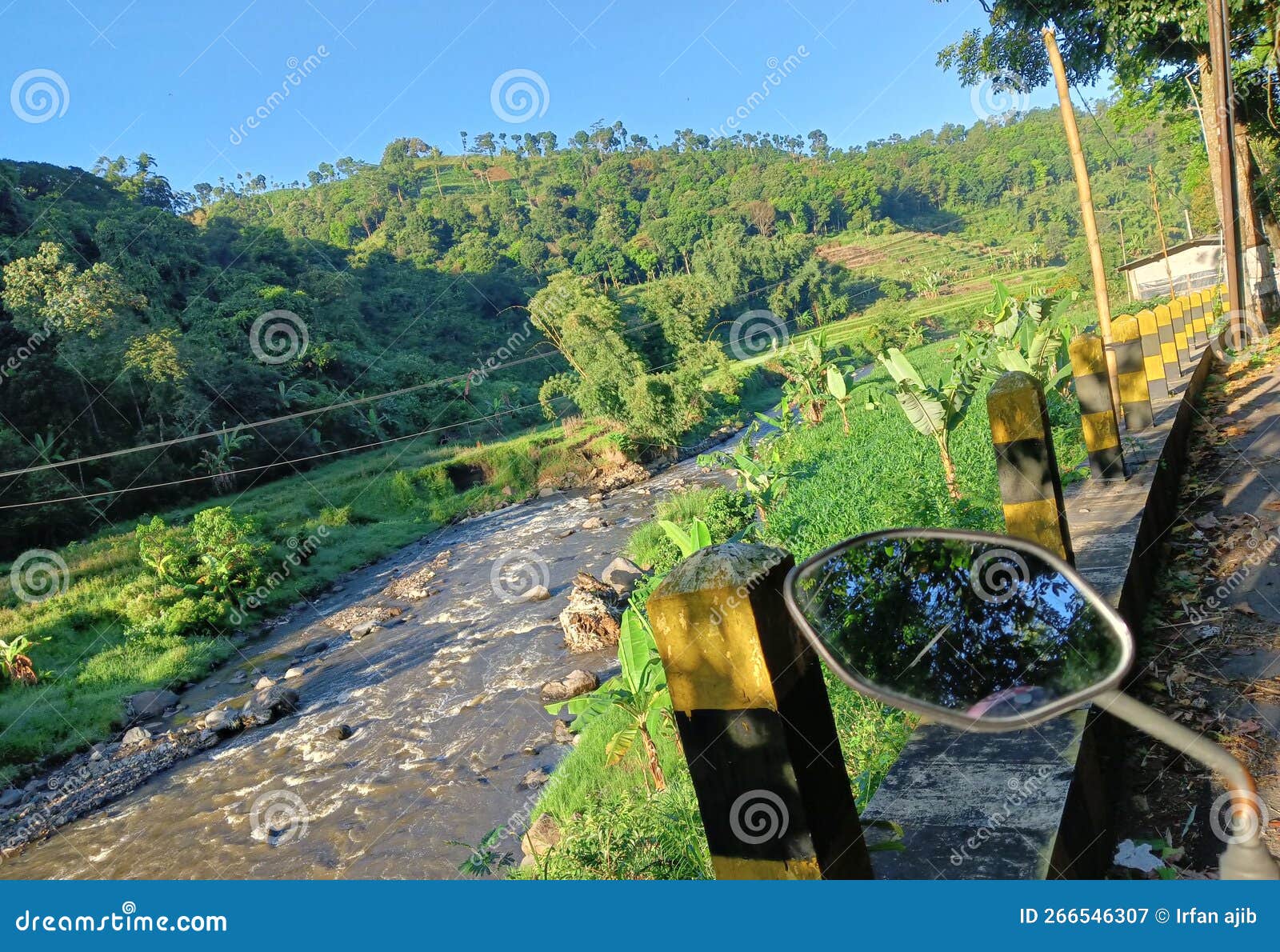 The Scenery in the Mountains is Very Charming with a Flowing River ...