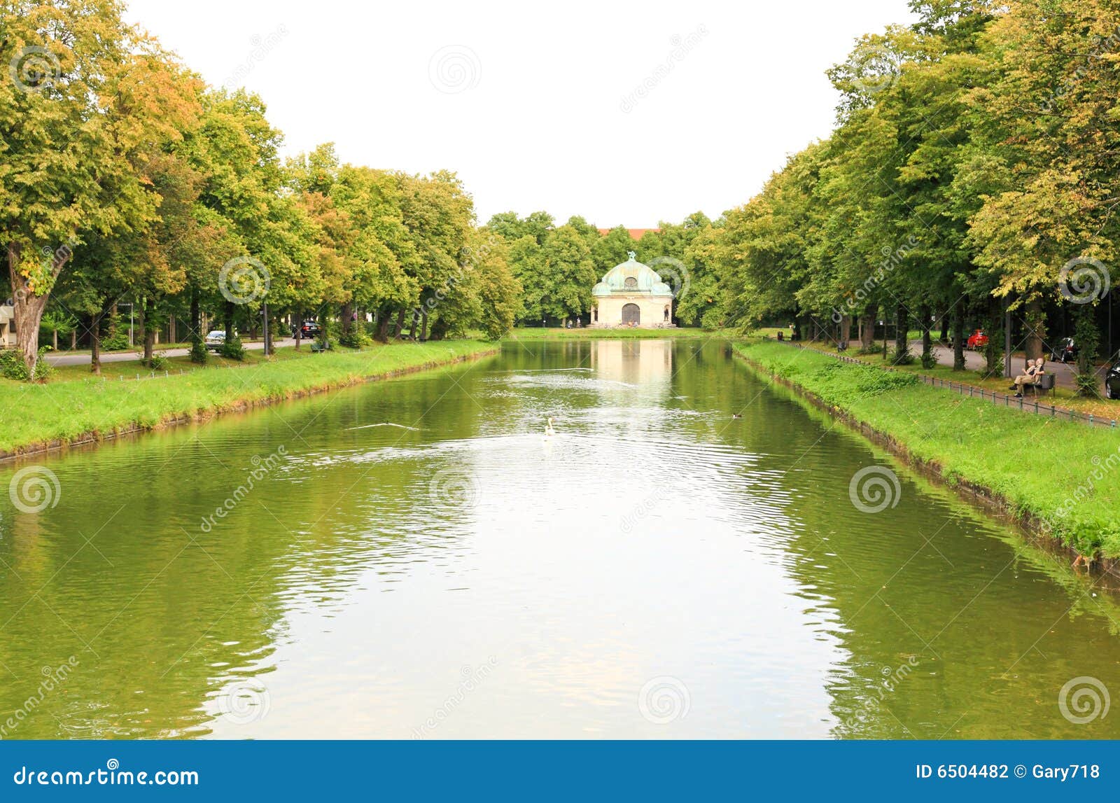 The Scenery at the Nymphenburg Palace Stock Photo - Image of river ...
