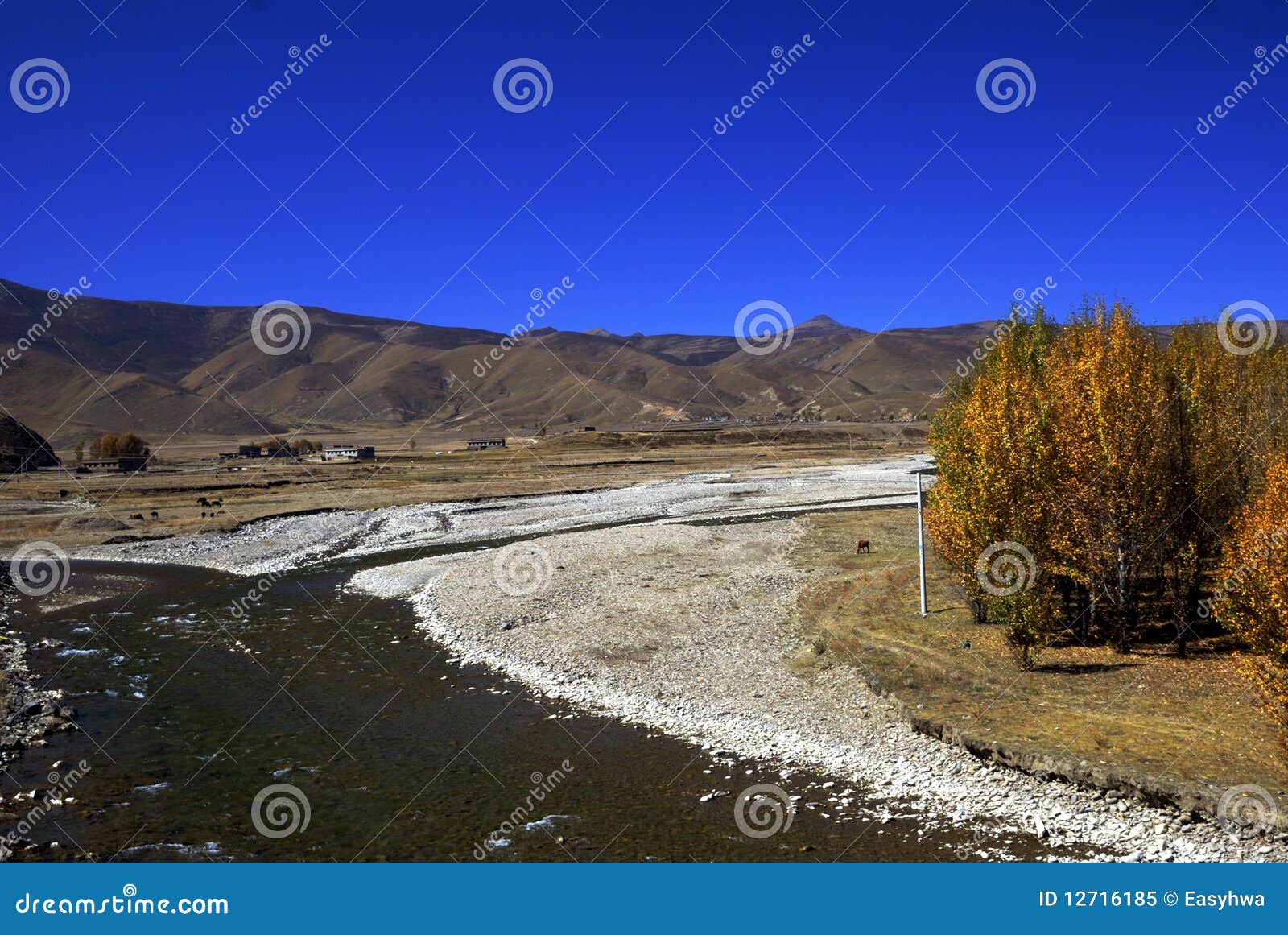 Scenery on the plateau stock image. Image of cobble, lake - 12716185