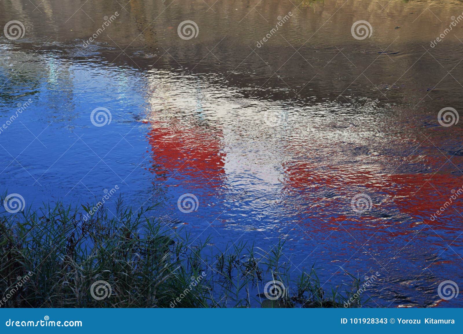 Scenery of the River Reflection Stock Image - Image of oiso, view ...