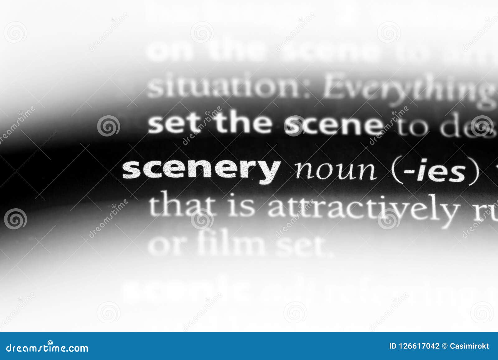 Scenery stock photo. Image of dictionary, printed, scenery - 126617042