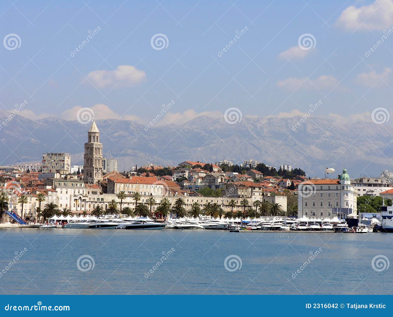 Scenery of Split, Croatia stock photo. Image of nautical - 2316042